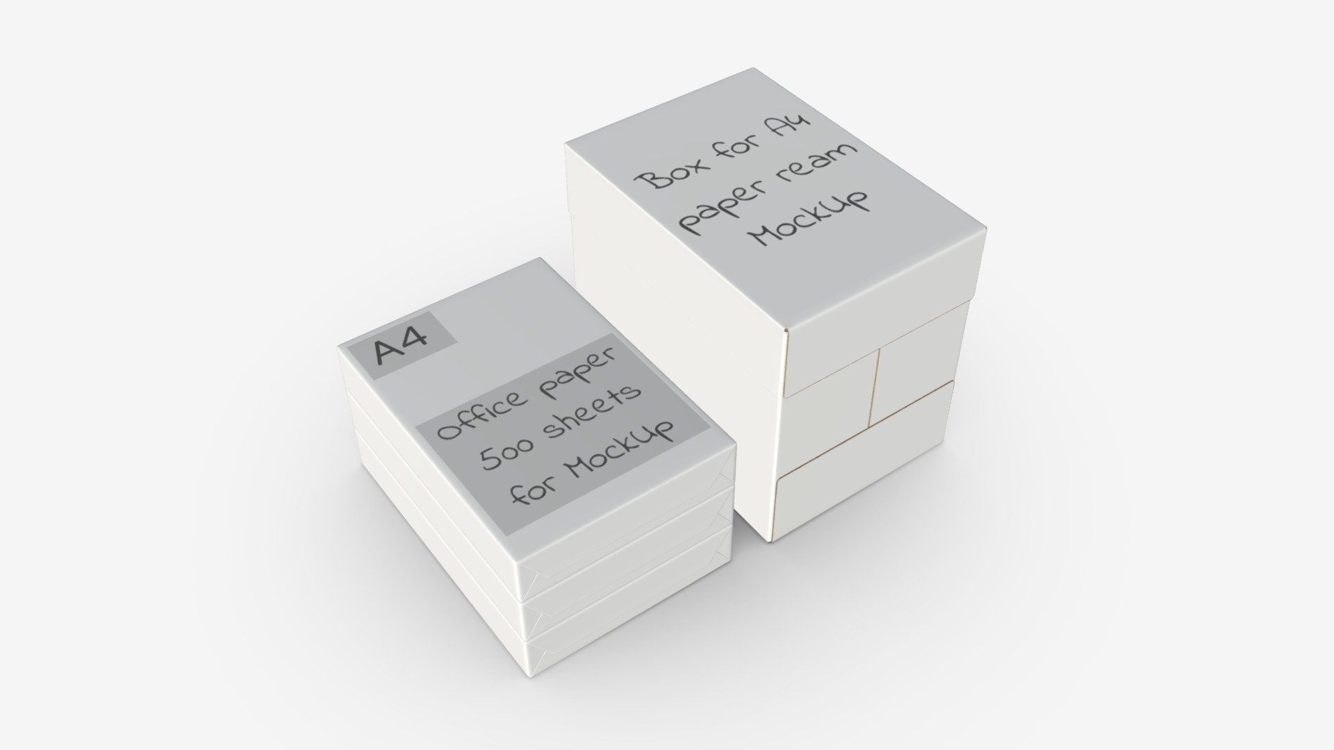 Office paper A4 5 reams box - Buy Royalty Free 3D model by HQ3DMOD ...