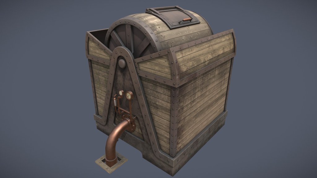 Steam Washing Machine - 3D model by Anders Kjeldgaard Nielsen ...