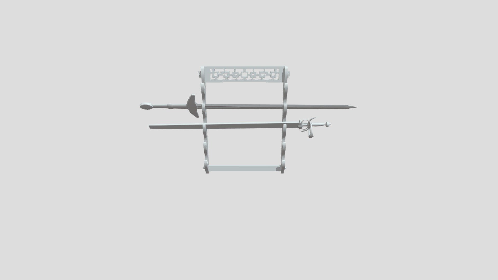 Sword Rack - 3D model by RyanFMastroni [9f019f2] - Sketchfab