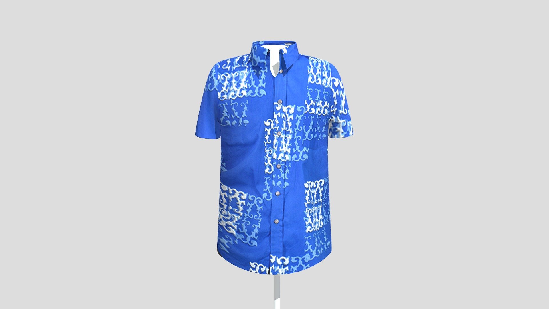 BATIK BLOCK SHORT SLEEVE SHIRT - Download Free 3D model by eeelabvisual ...