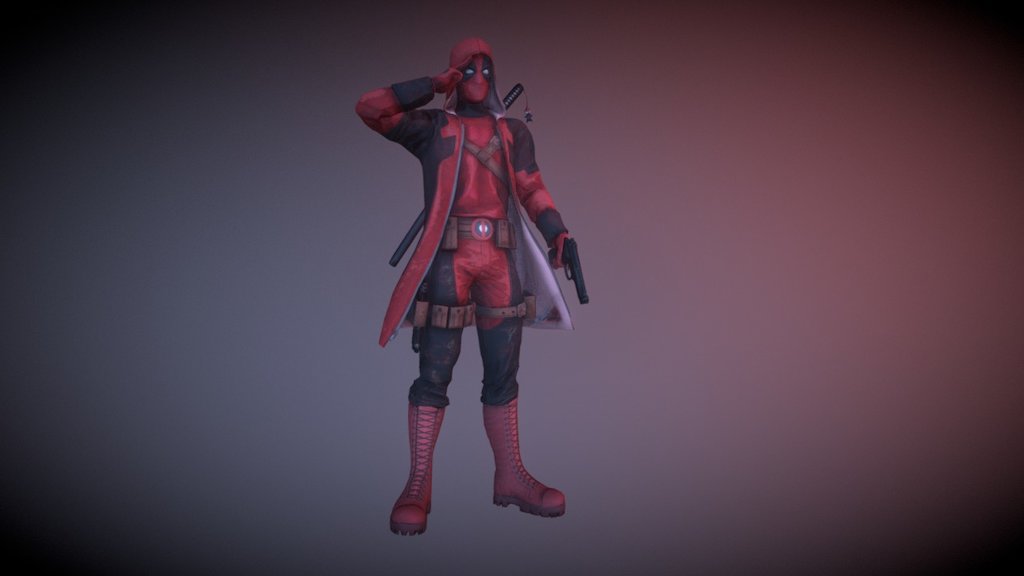 Captain Deadpool - 3D model by dazhen [9f03cbe] - Sketchfab