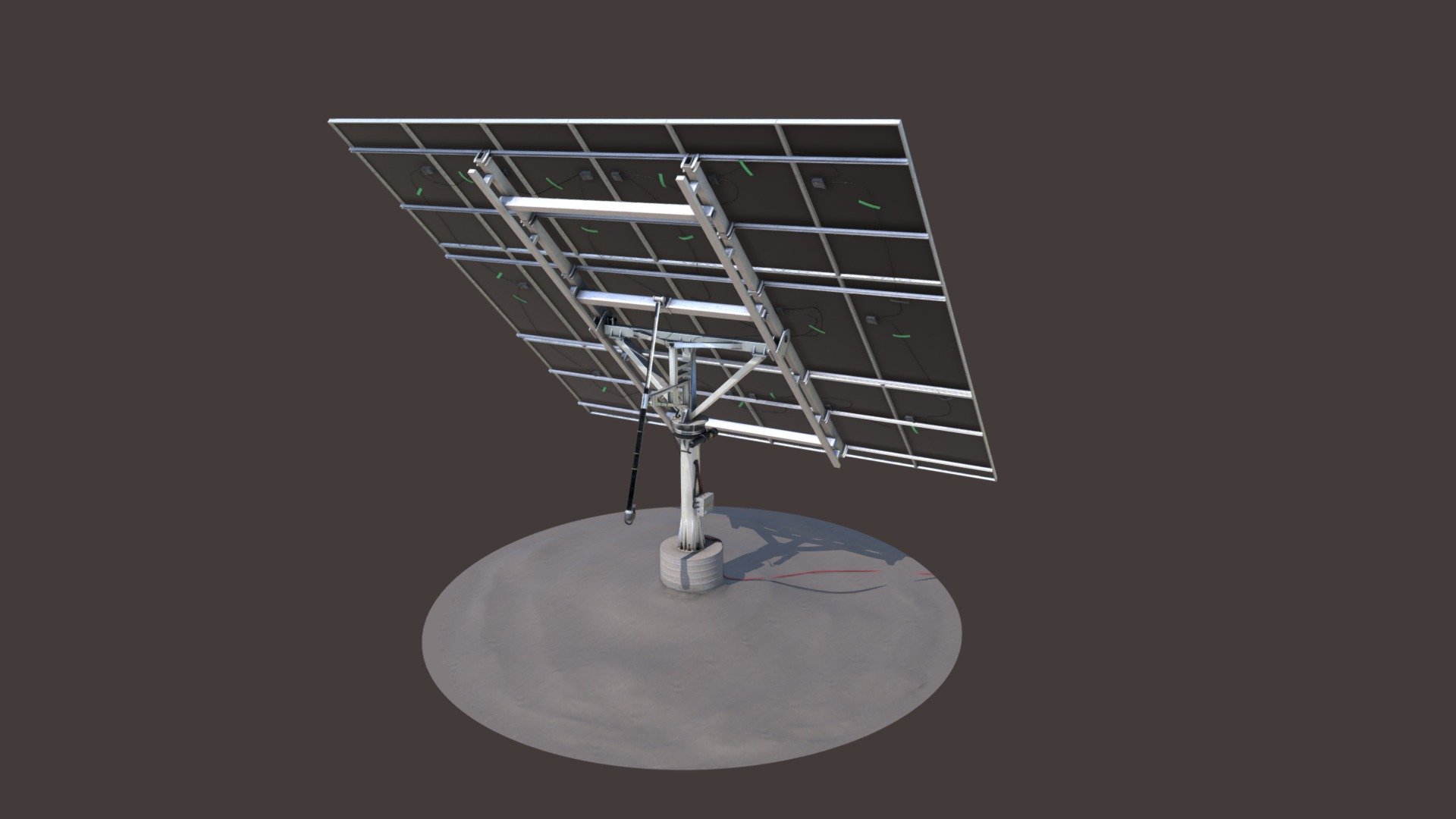 Pole solar panel stand - 3D model by JolyNutella [9f0550f] - Sketchfab