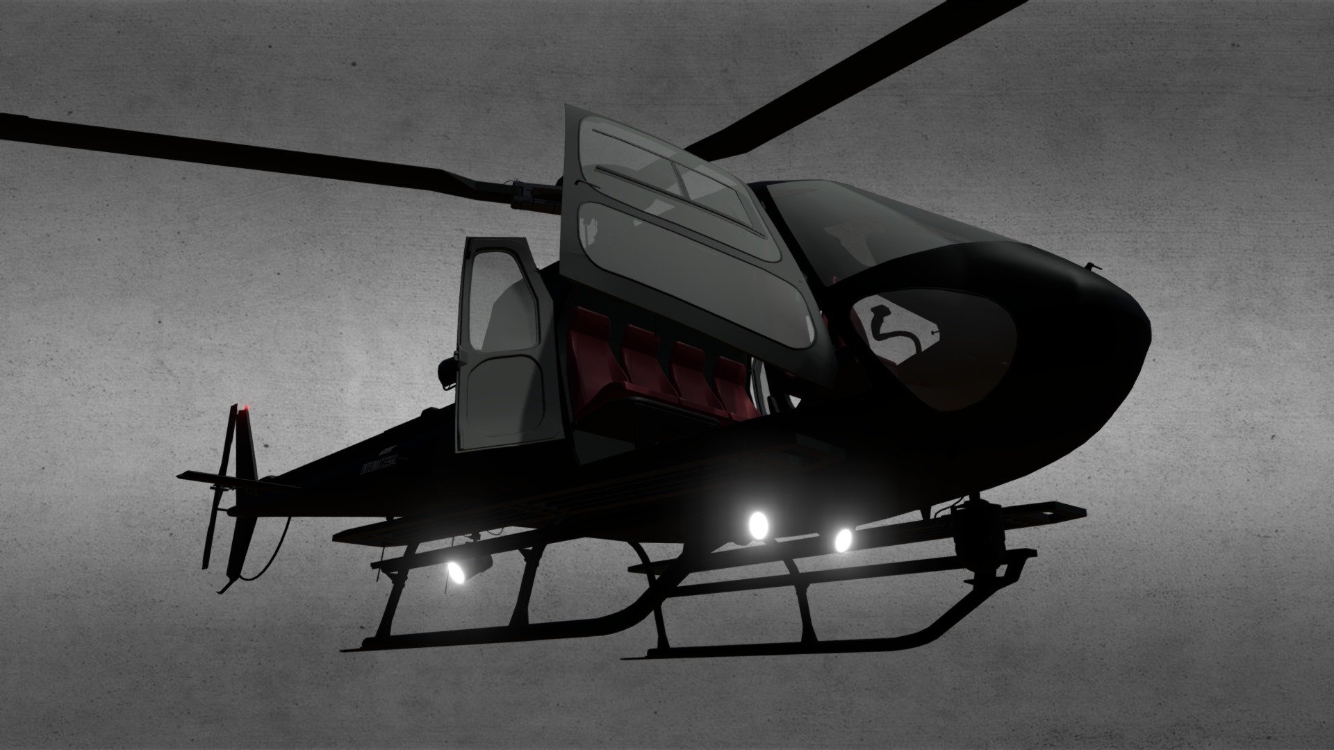 Eurocopter AS350 - 3D model by KittyBarnes [9f060f4] - Sketchfab