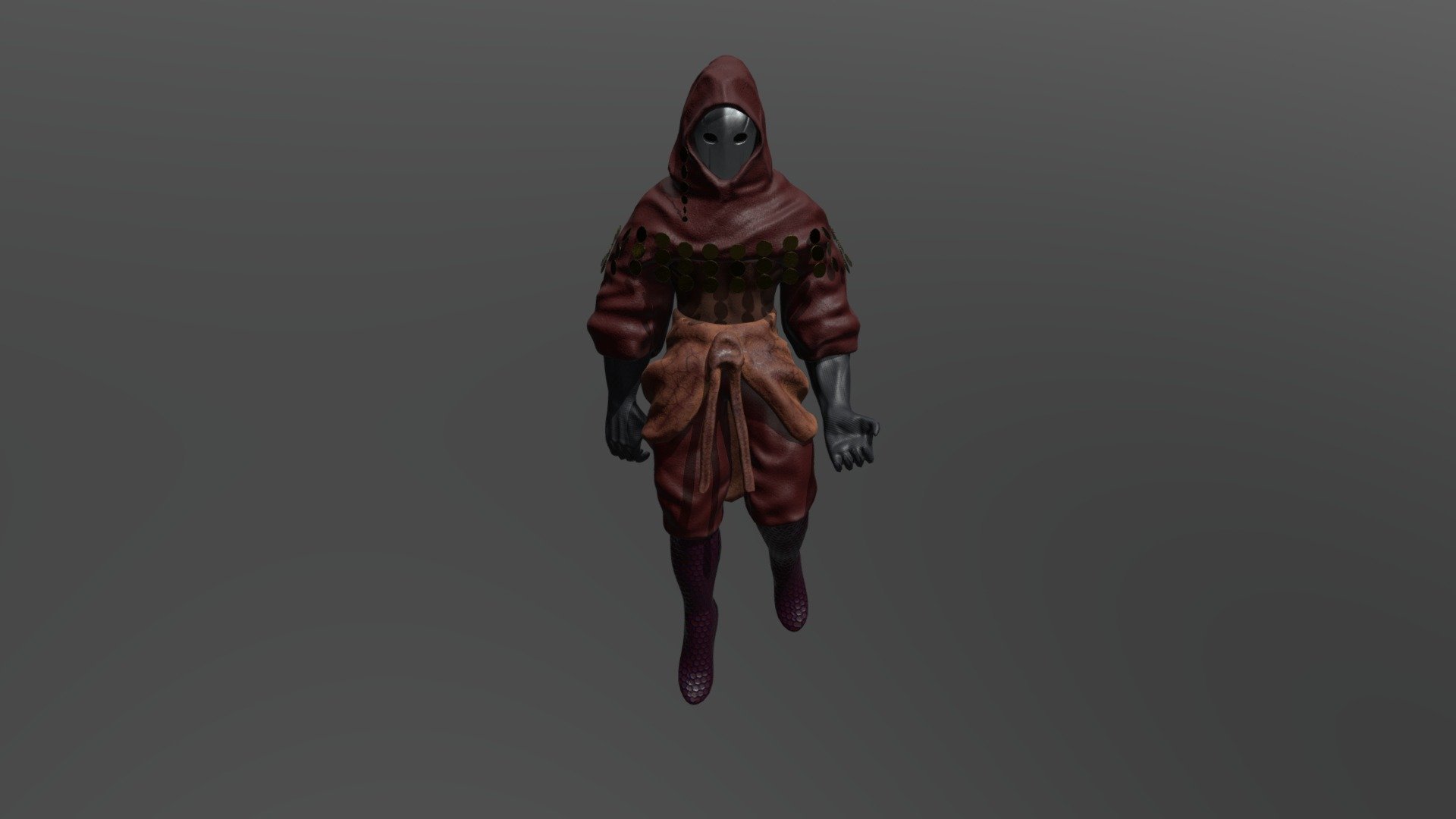 Masked Character - 3D model by Jack Xu (@jacksinoxu) [9f068a7] - Sketchfab