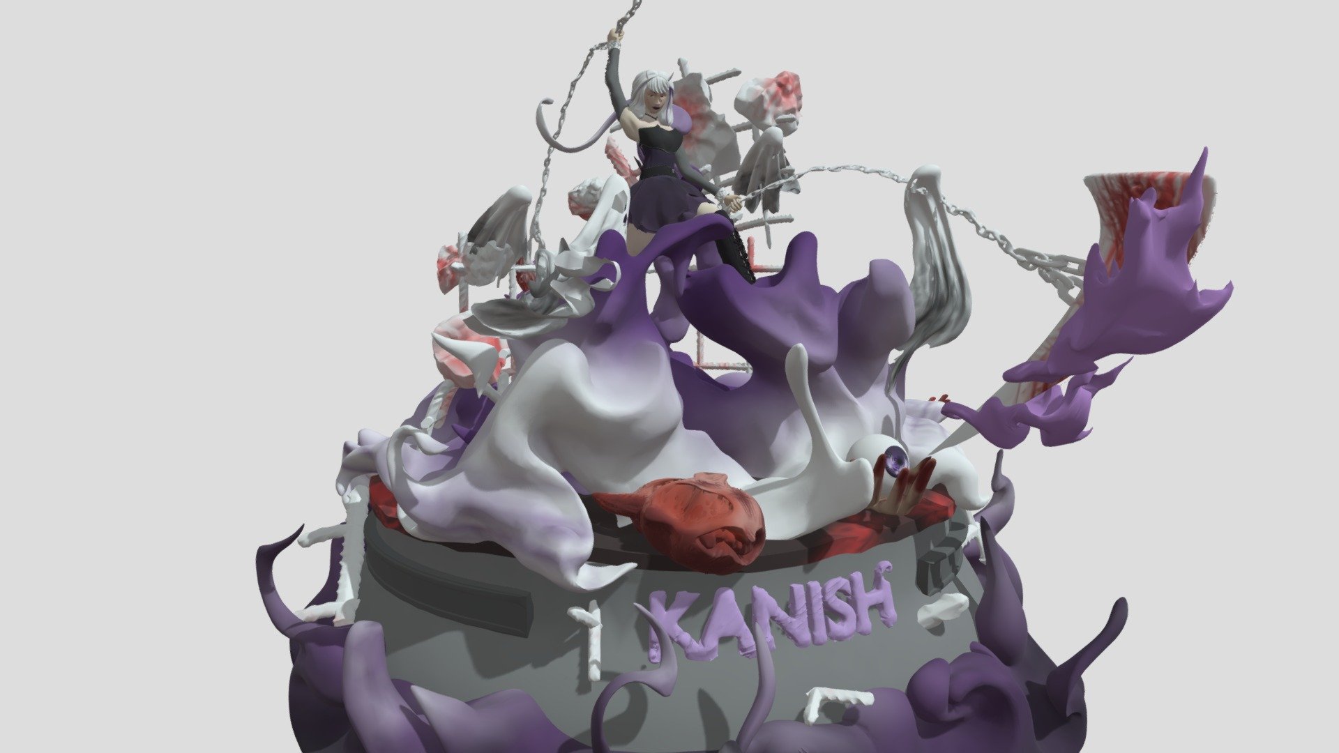 witch female figure character for 3d print - Download Free 3D model by ...