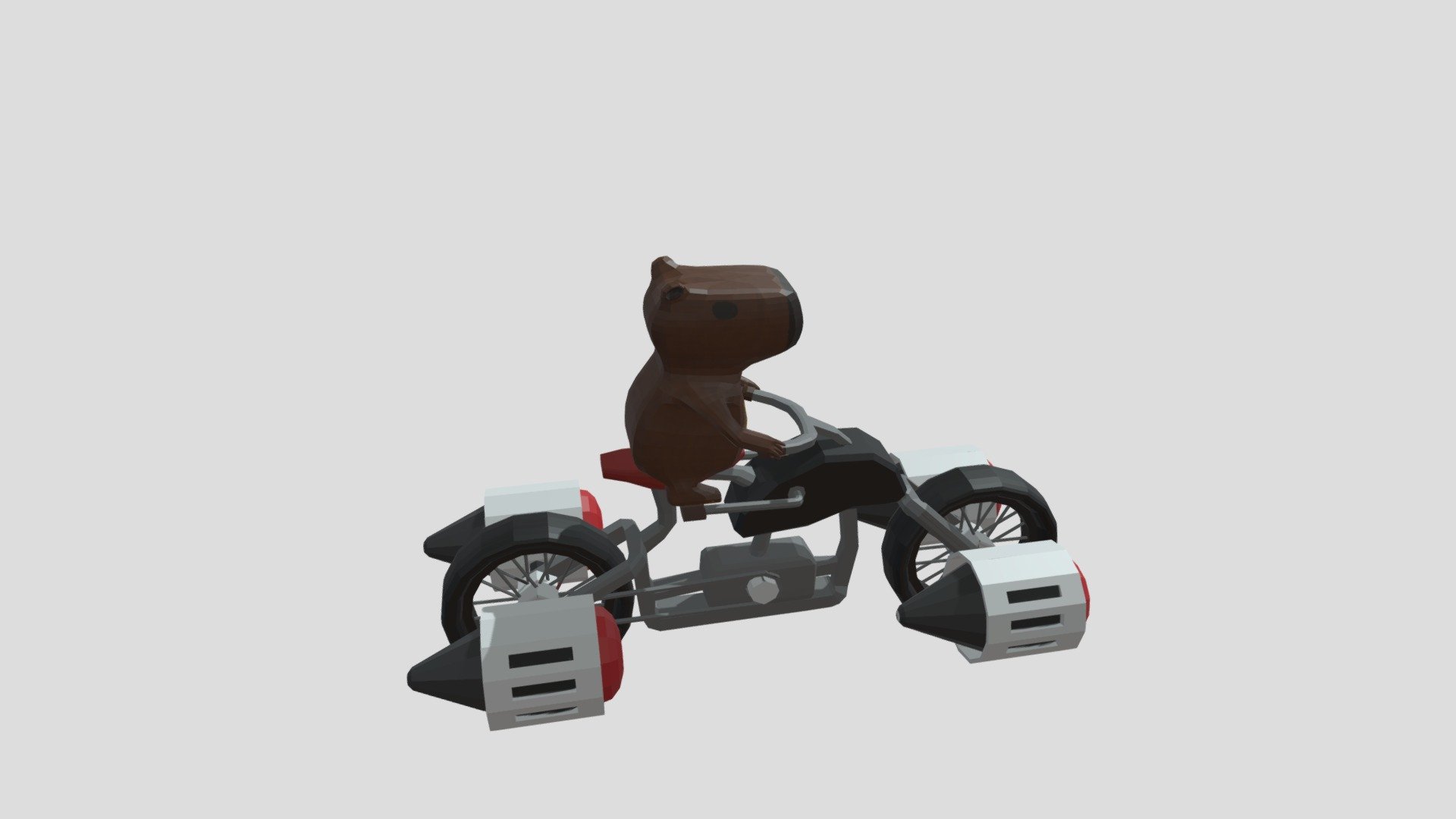 Animal on flying machine (competition) - Download Free 3D model by ...