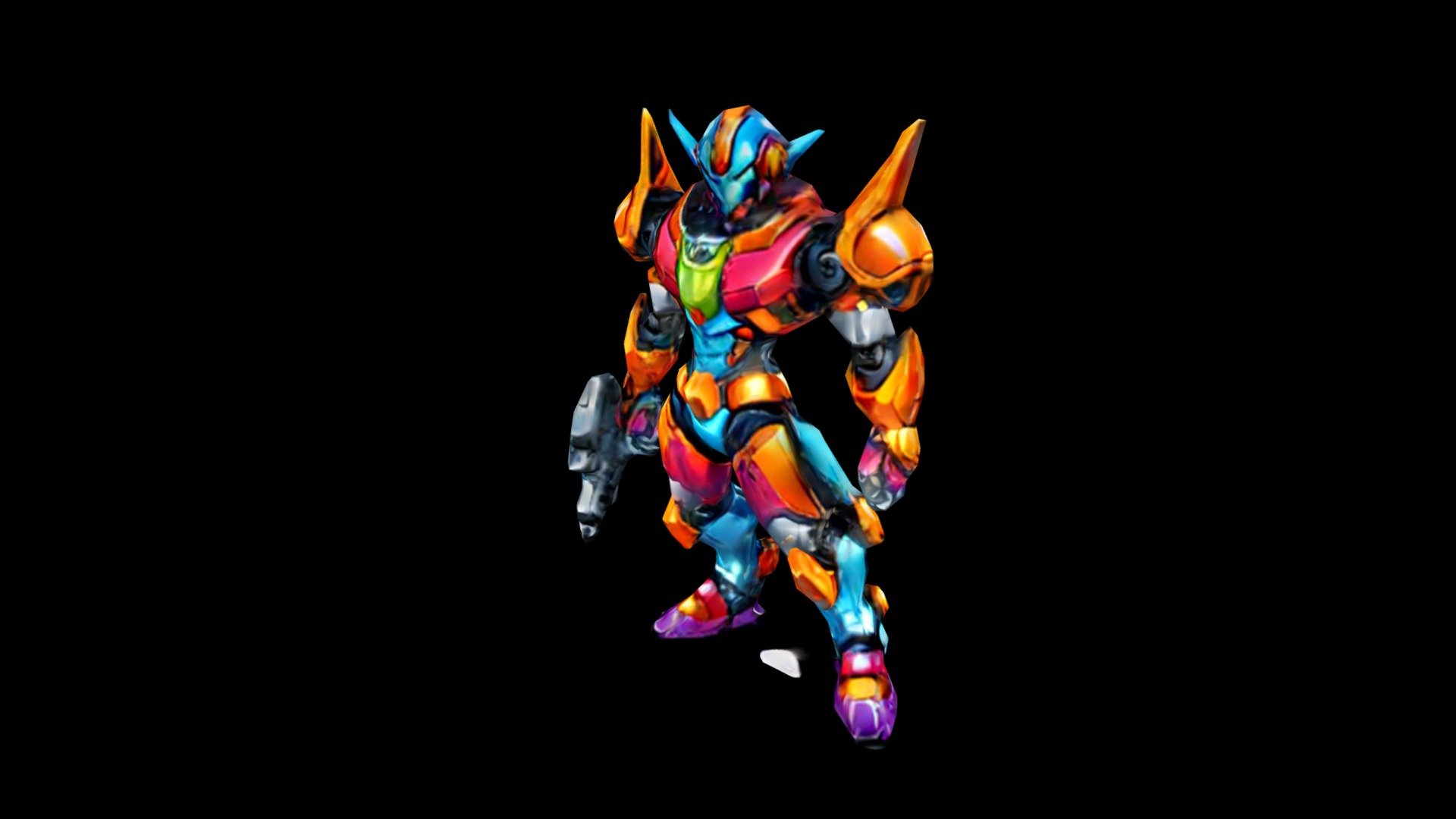 An intricately designed robot characterized by v - Download Free 3D ...