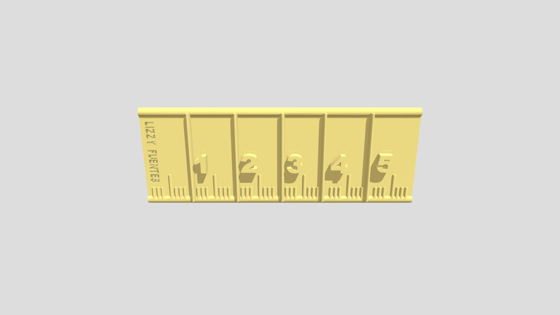 Ruler - Cm - 3D model by Lizzy Fuentes (@010076913) [9f189a6] - Sketchfab