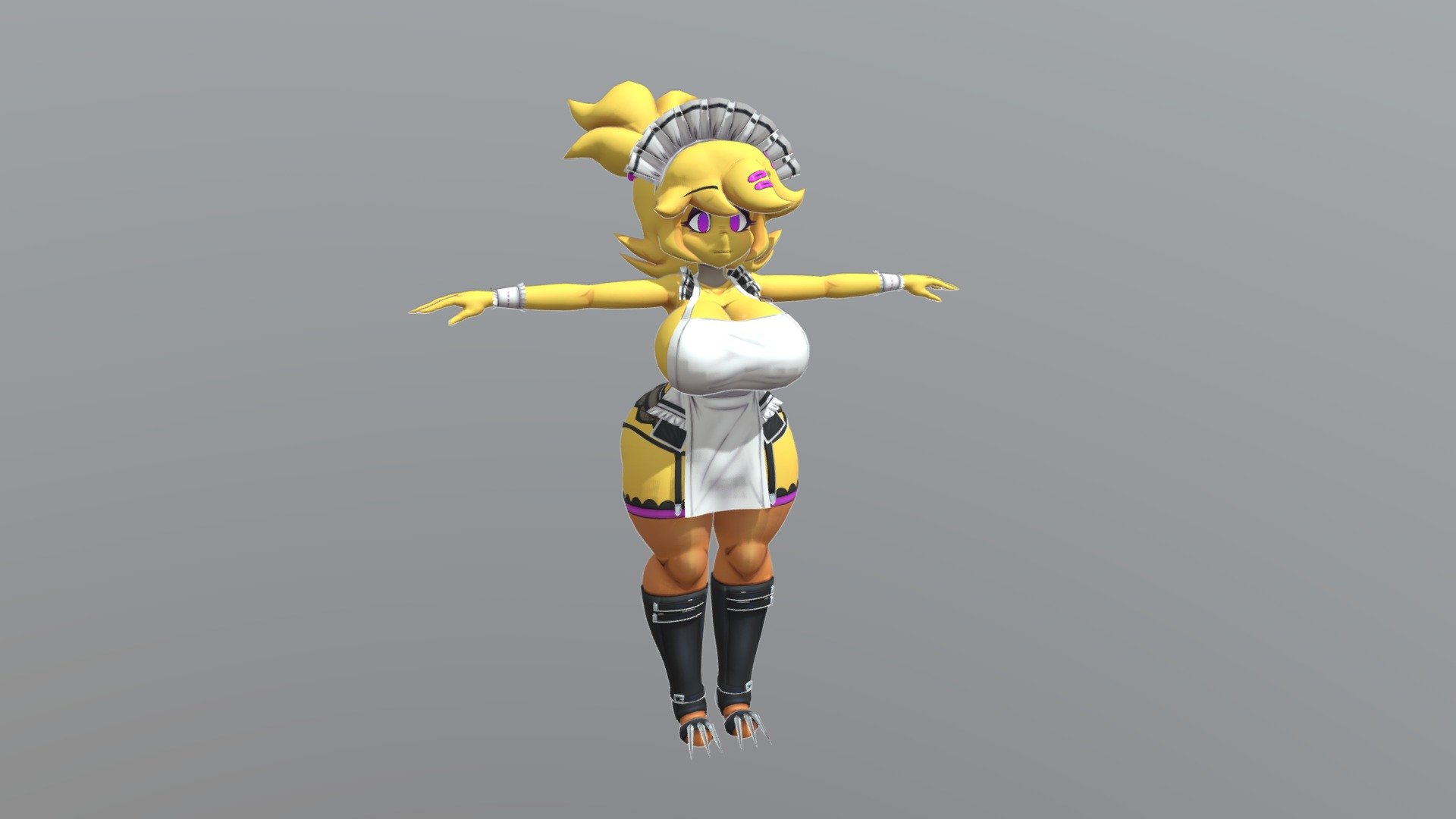 Chiku maid - Download Free 3D model by Shedletsky (@Shedletsky ...