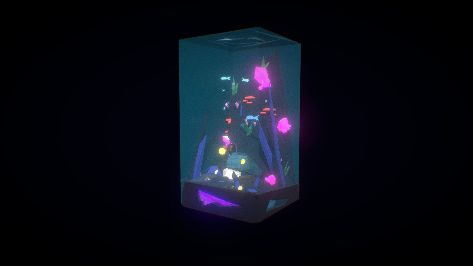 Cube world - 3D model by KyraBloks [9f1b5c8] - Sketchfab
