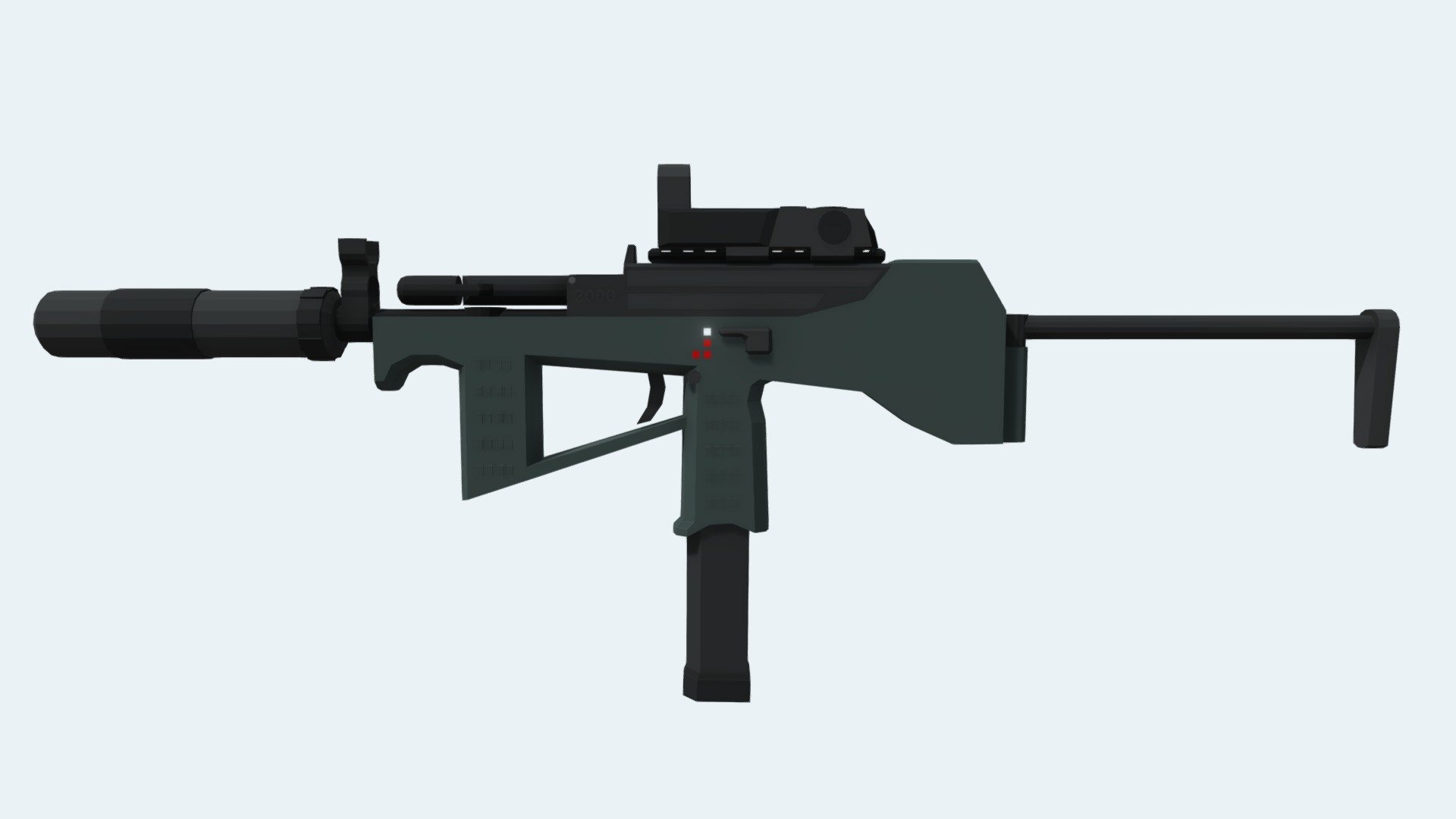 Low Poly Suppressed PP2000 - Download Free 3D model by Polyte [9f1bd98 ...