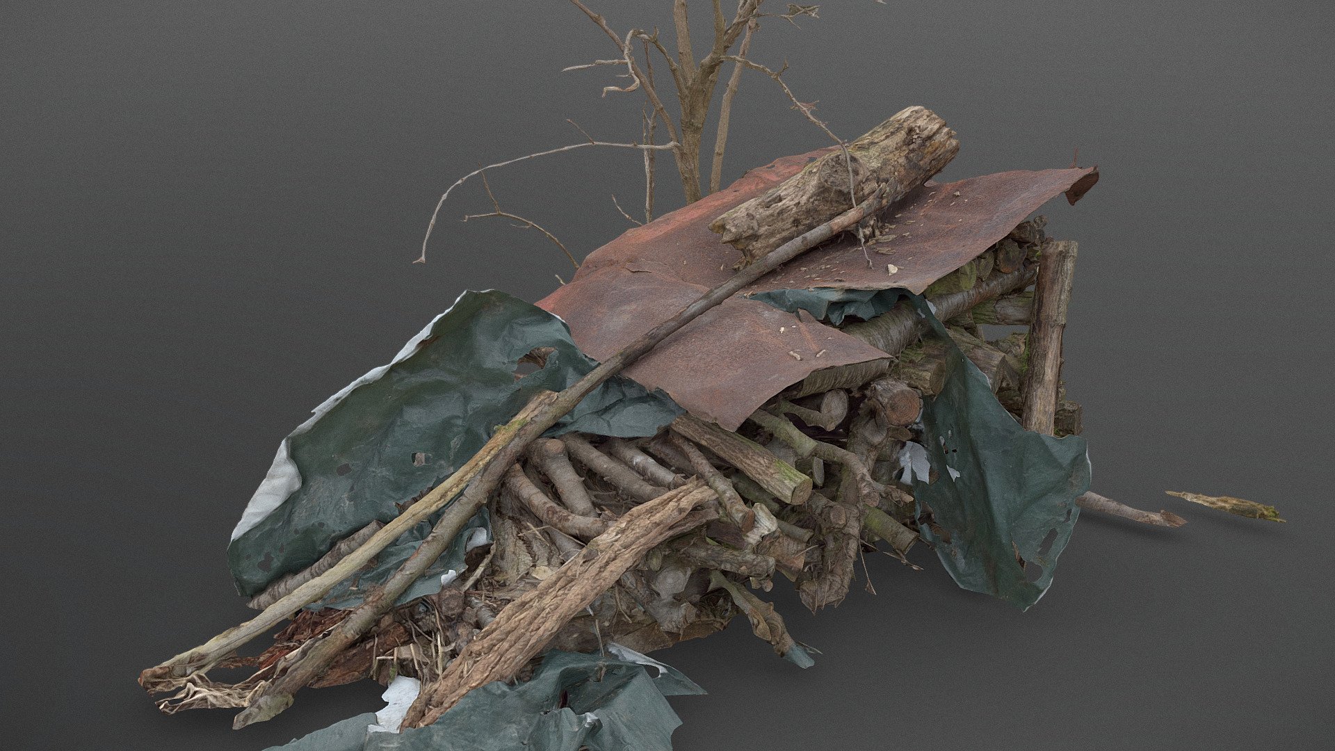 Old small lumber stack - Buy Royalty Free 3D model by matousekfoto ...