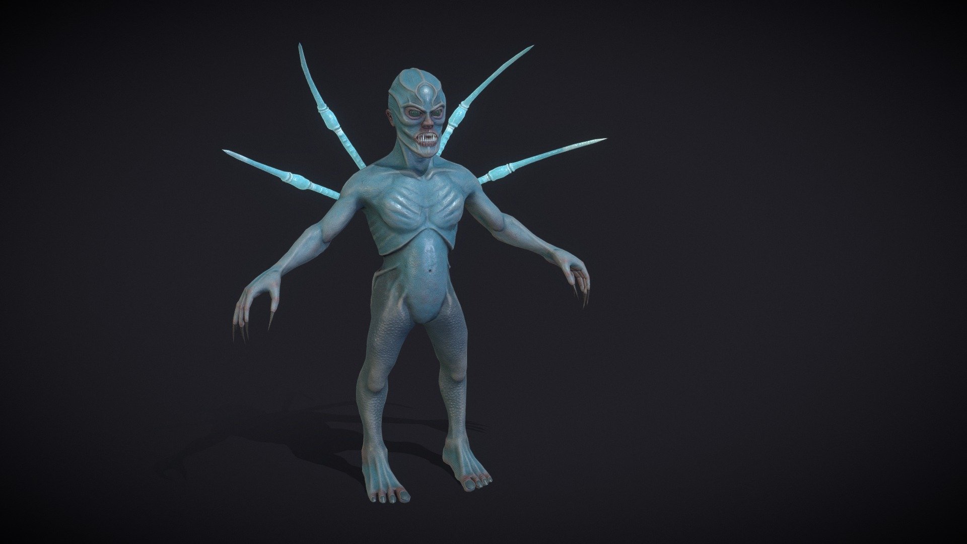 Alien Sorcerer - 3D model by Konstantin Kaftaykin (@3dKostya) [9f21931 ...