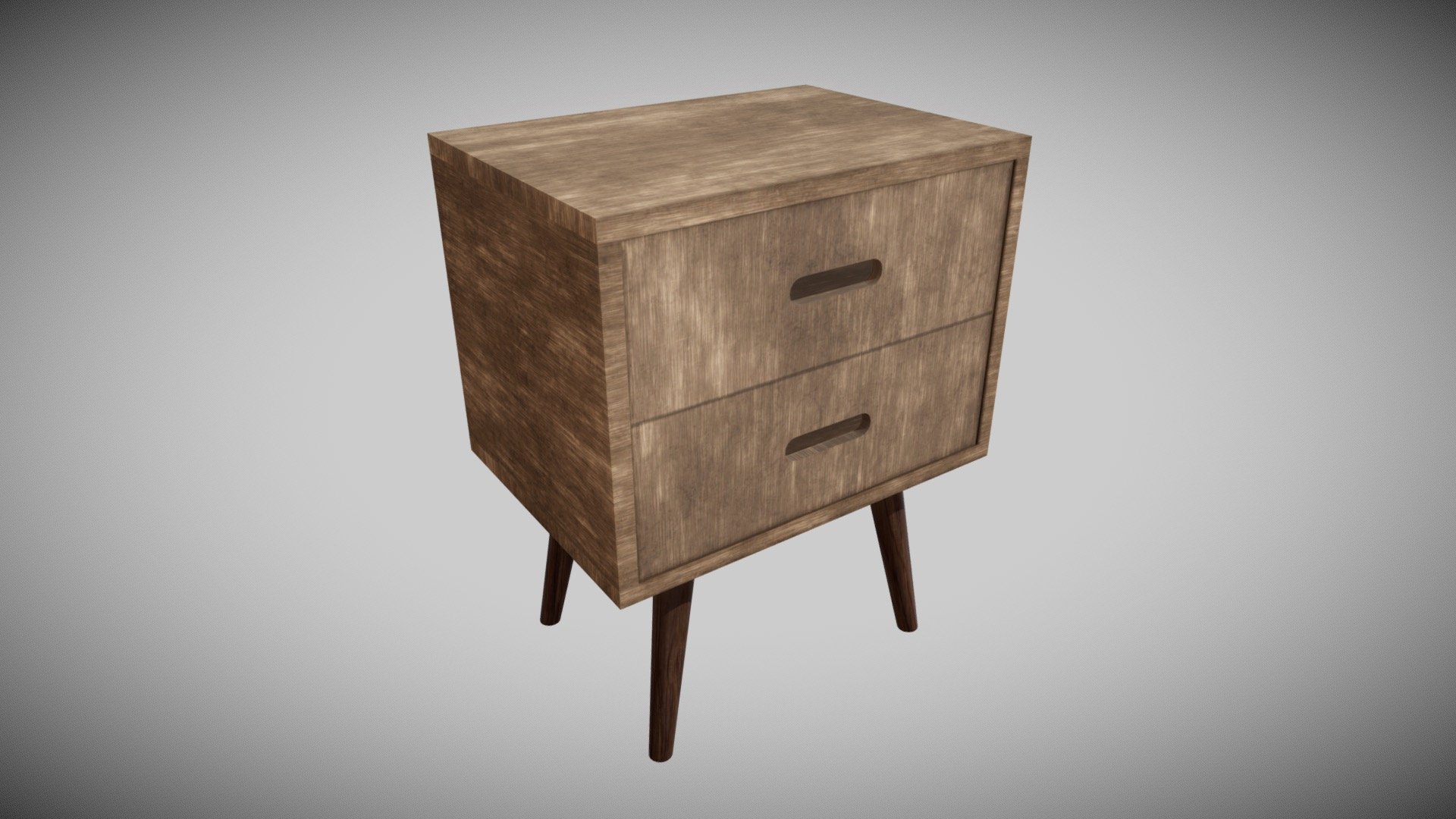 Bedside Table Low Poly Game Ready PBR - Buy Royalty Free 3D model by ...