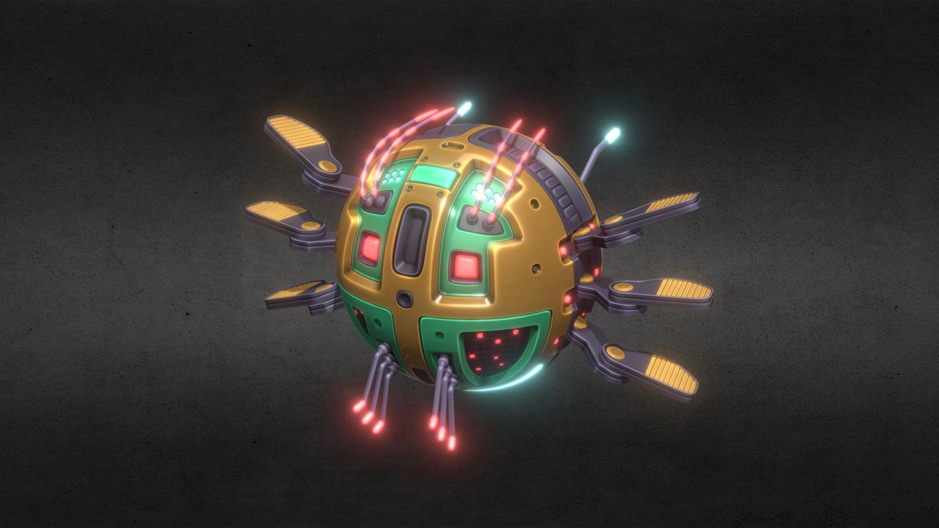 Ball droid (original concept) - Buy Royalty Free 3D model by endike ...