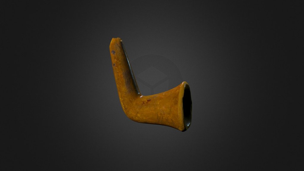 Ceramic Trumpet Pipe with Ground Surfaces - 3D model by ASI (@asi2015 ...