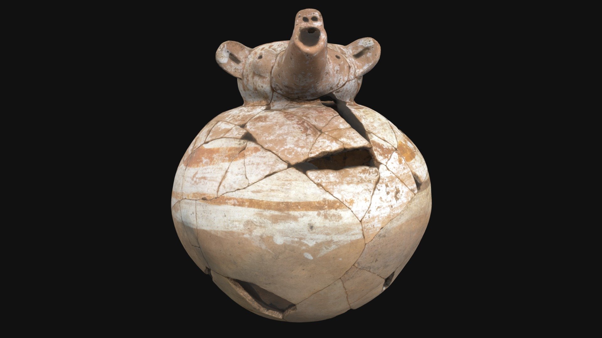 Recuay bat effigy and “paccha” serving vessel - 3D model by PIARA Peru ...