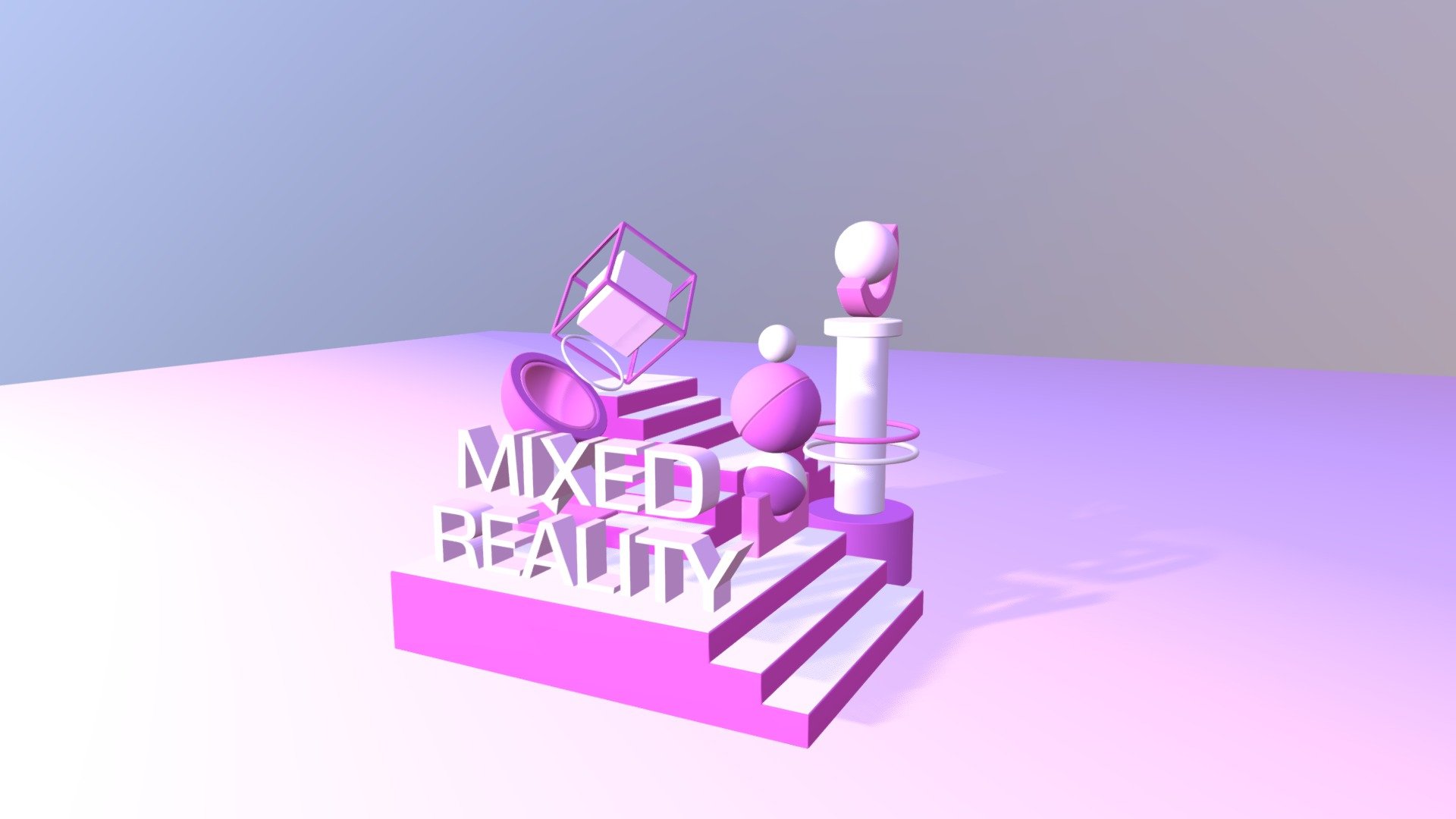 Abstract Geometric Art Scene - 3D model by Nerea.Izquierdo [9f2ae26 ...
