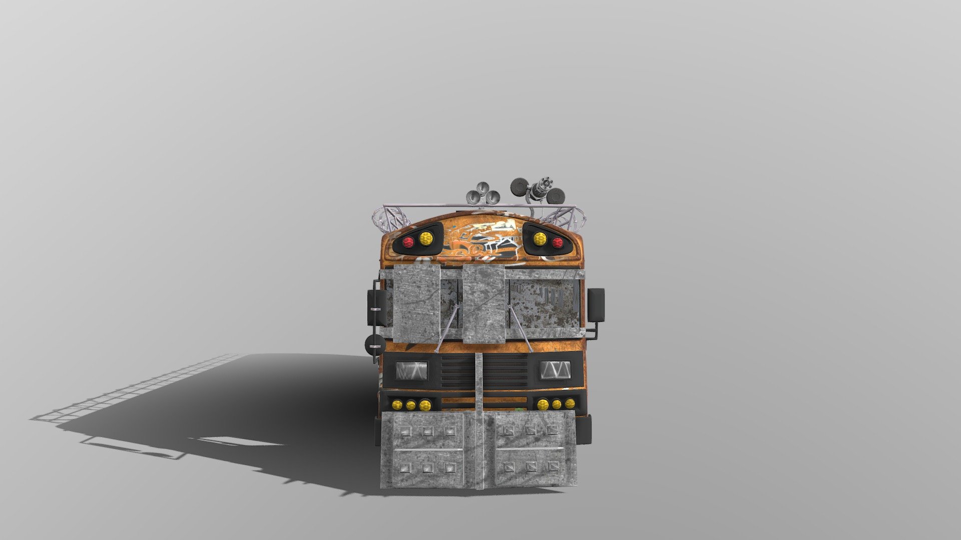 Zombie Apocalypse Bus - 3D model by kmgawr [9f2afb0] - Sketchfab