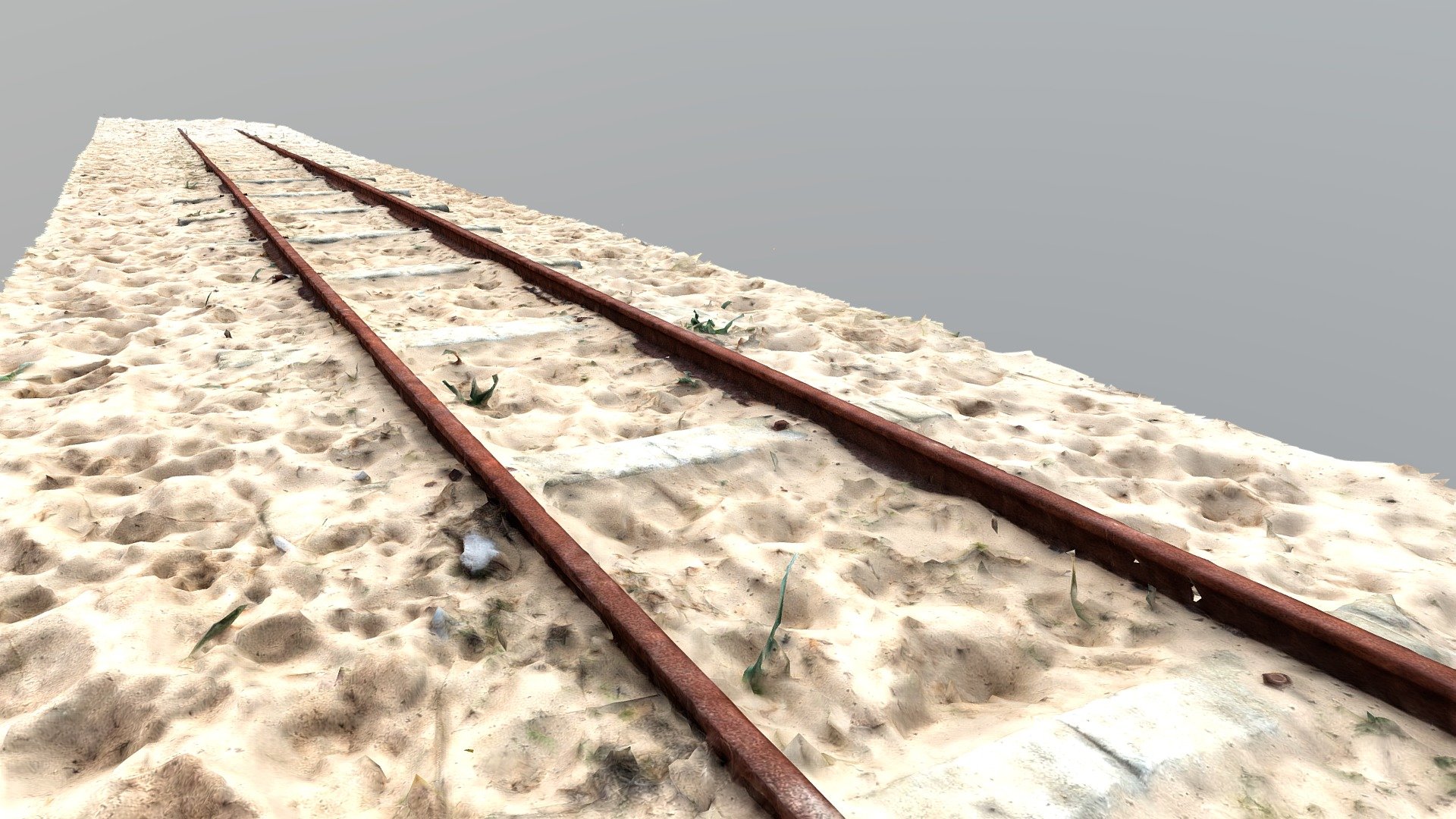 Railways in the sand - Buy Royalty Free 3D model by kubacpetr [9f2ba0f ...
