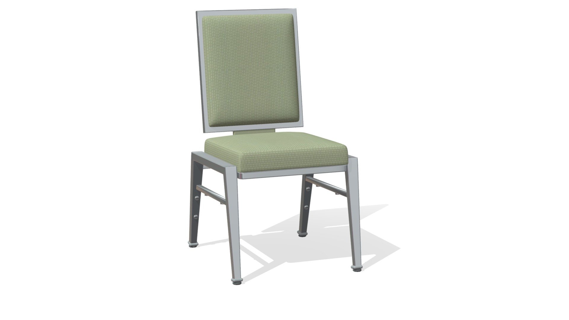 Ramler CR-007 Chair - Aluminum + Tea Time Olive - 3D model by ...