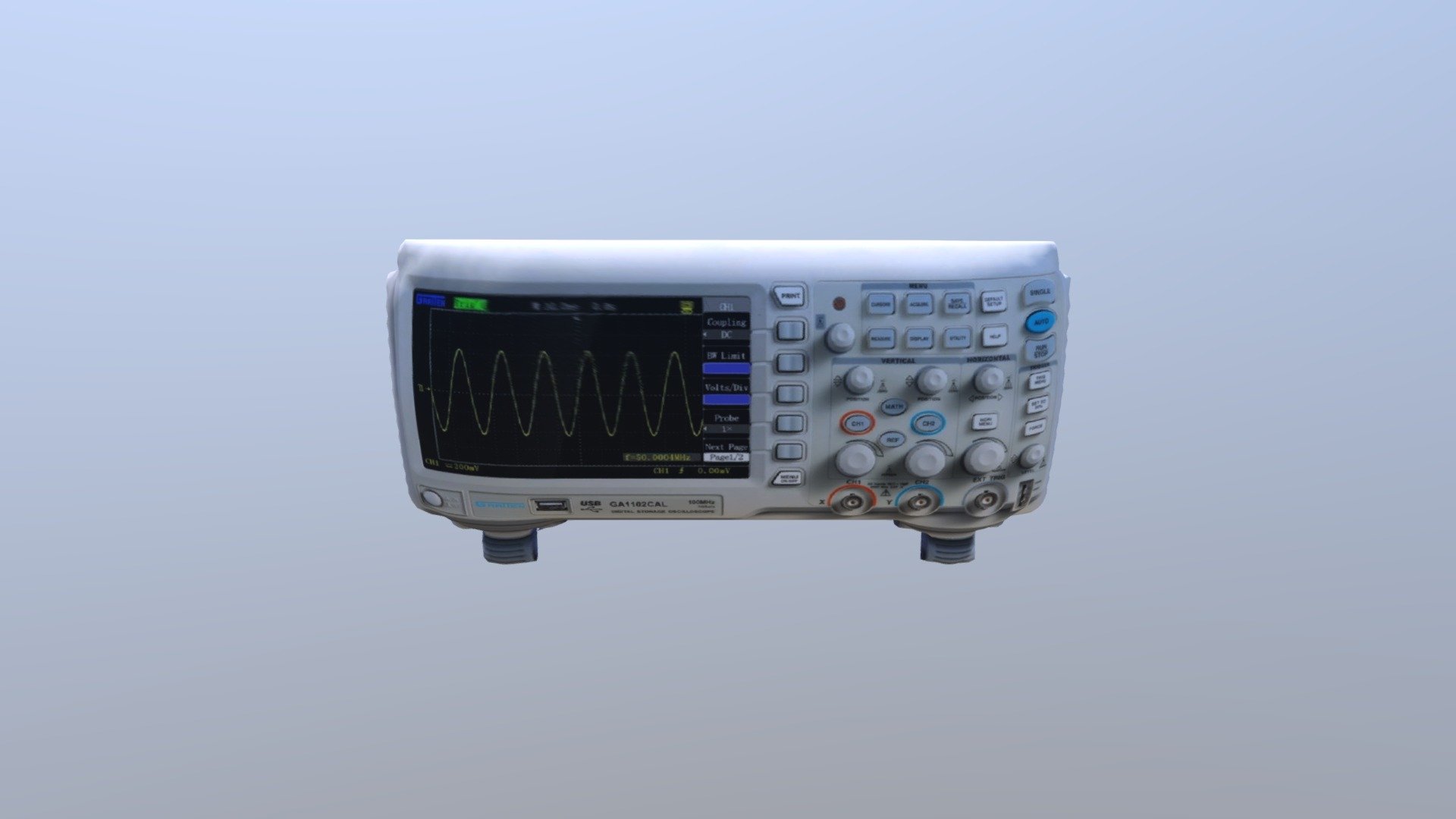 Front Side Display Of Oscilloscope - 3D model by bayuagunghanggana ...