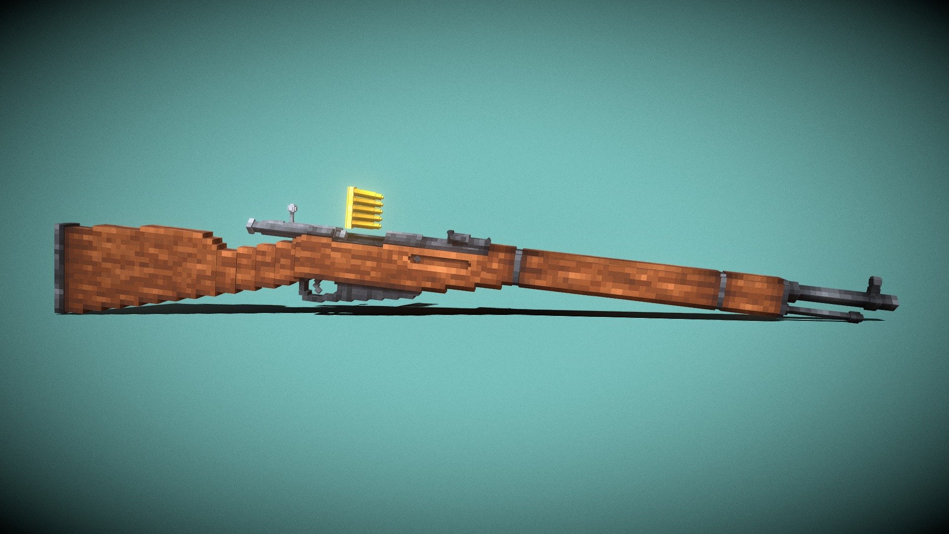 Mosin Nagant [Voxel] - 3D model by Radium (@Radium_Studio) [9f2d923 ...