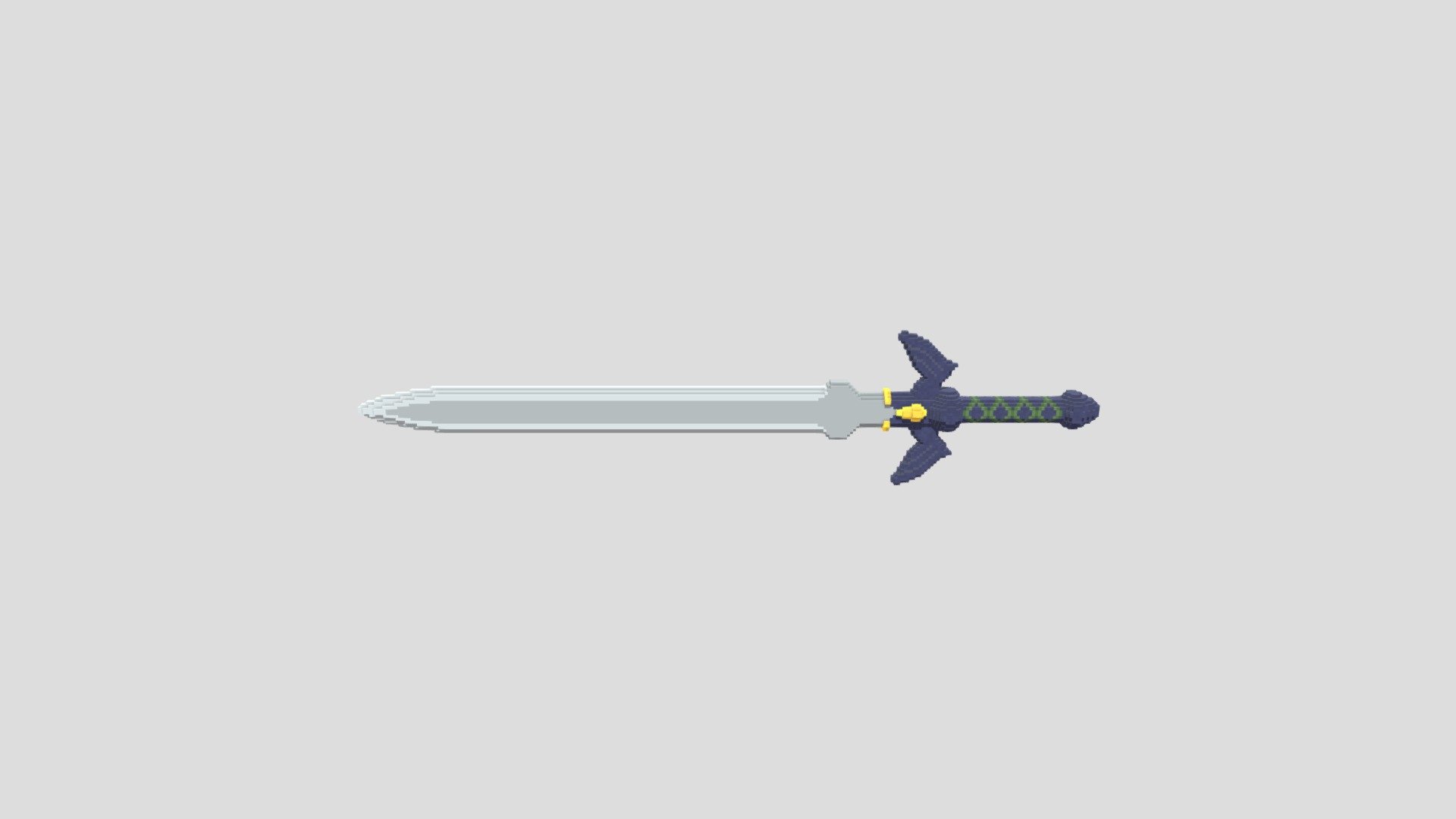 Master Sword voxel - 3D model by mxrcel (@mxrcel7475) [9f2de6e] - Sketchfab