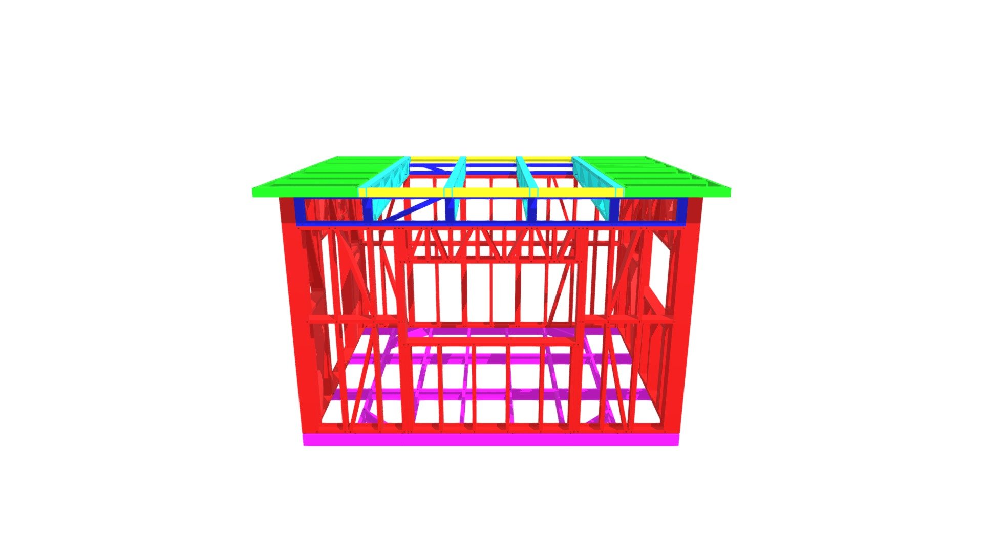 Internal size 3m x 4m Pod R3 - Download Free 3D model by Steel Frames ...