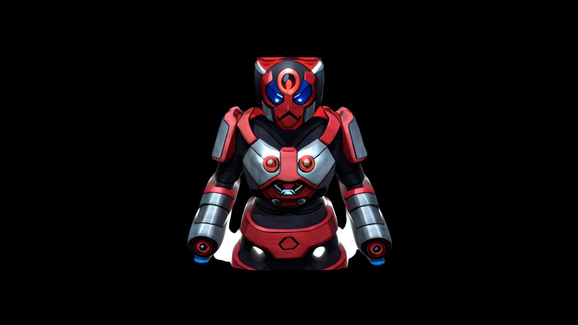 Helmet Mask Robot Cartoon 1848 - Download Free 3D model by klrxyz ...