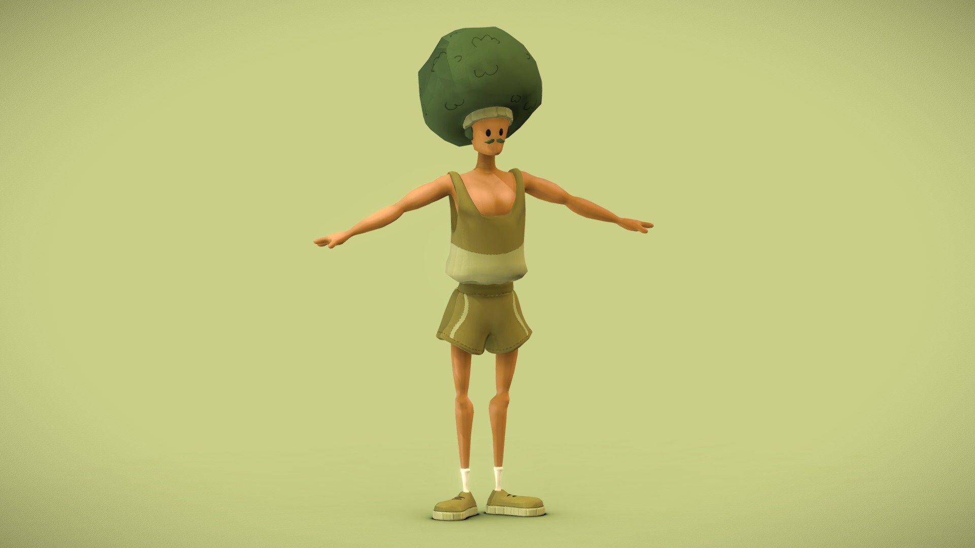 Brocc the athlete - Download Free 3D model by Weltor [9f2f4e6] - Sketchfab