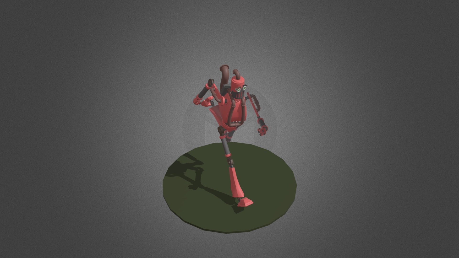 Steampunk Robot Run Animation - 3D model by Snebby [9f2fe5b] - Sketchfab