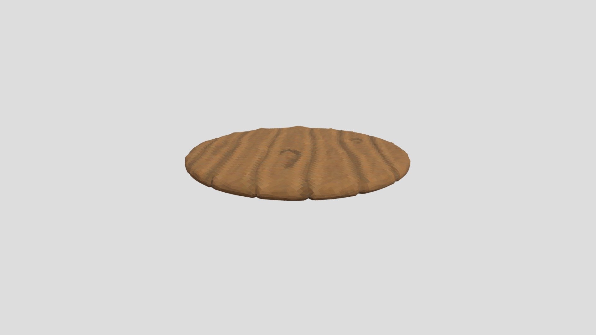 Simple wooden shield - 3D model by alphanorth [9f30932] - Sketchfab