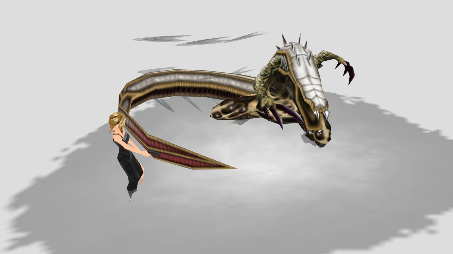 Parasite Eve 1 - Aya Vs Alligator - Download Free 3D model by ...