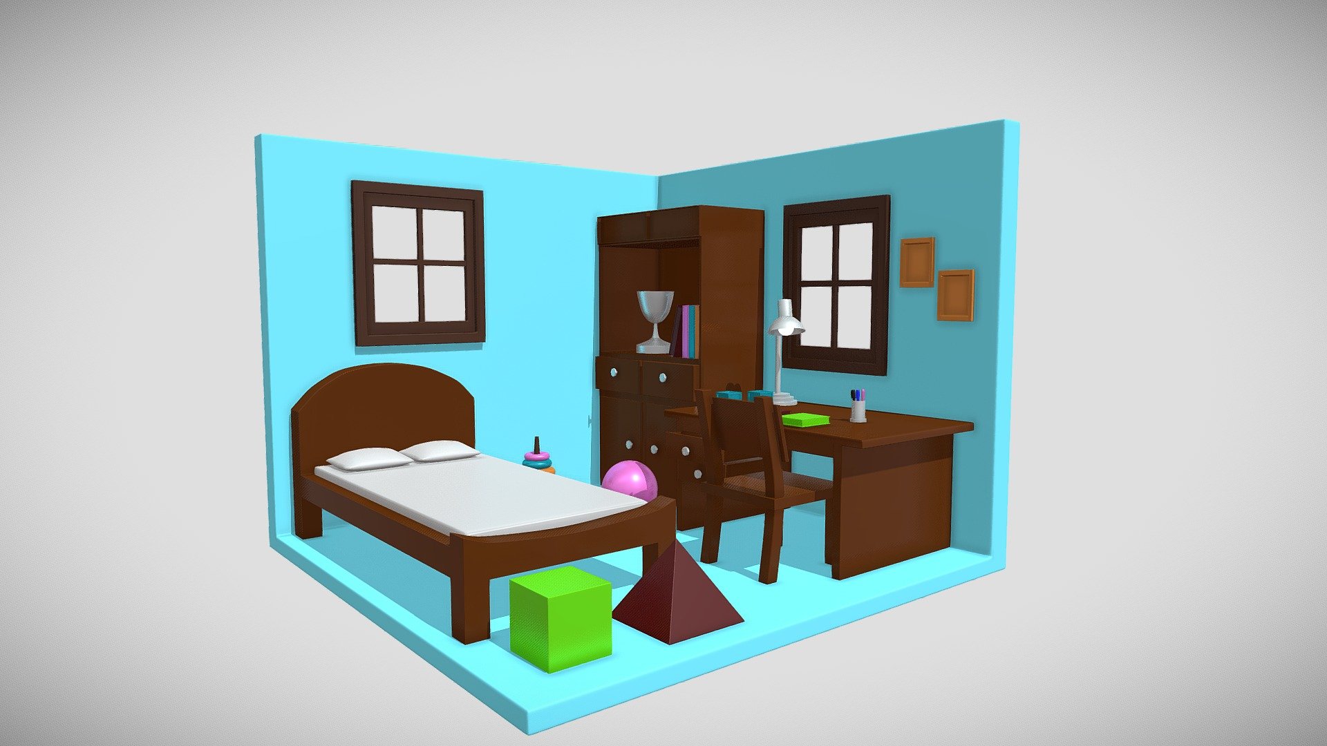 Basic House Model - 3D model by shujahathussain777 [9f32ae6] - Sketchfab