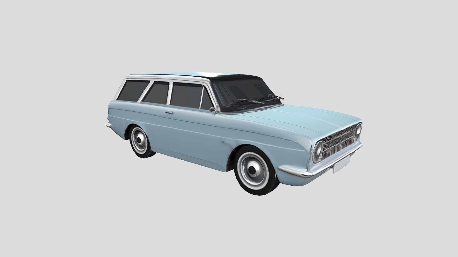 Stylized Ford Taunus Station Wagon - Download Free 3D model by ...