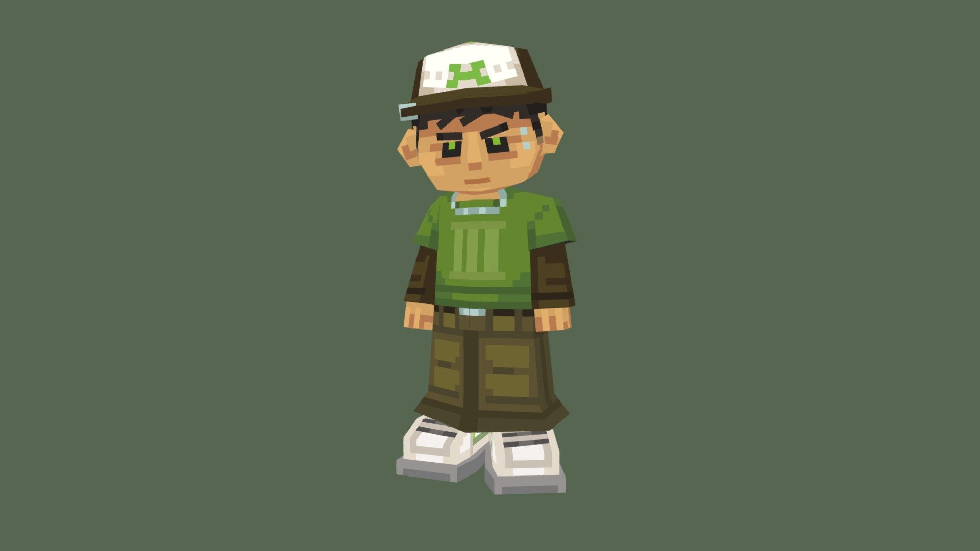 Low-poly streetwear character - 3D model by LuccaH [9f365d1] - Sketchfab