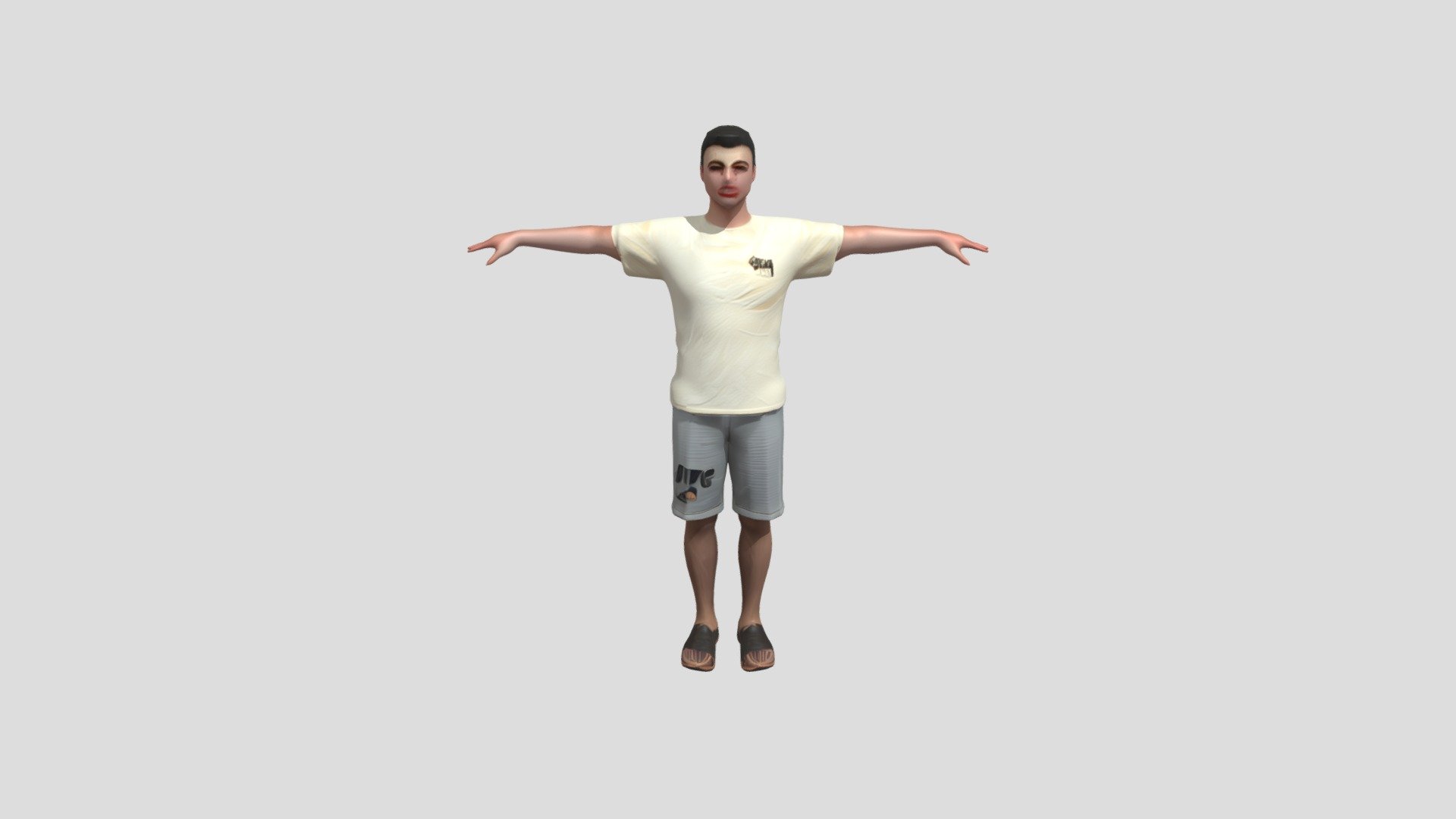 person in T-pose - 3D model by lebedevdmitrij970 [9f3703d] - Sketchfab
