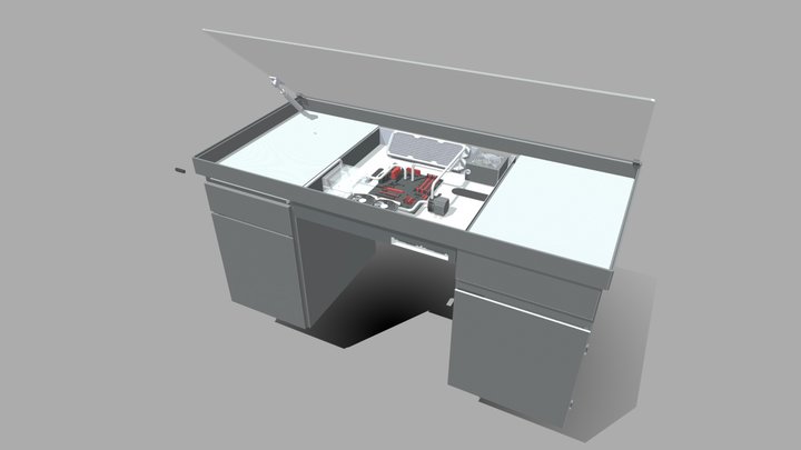 Custom-computer-desk 3D models - Sketchfab