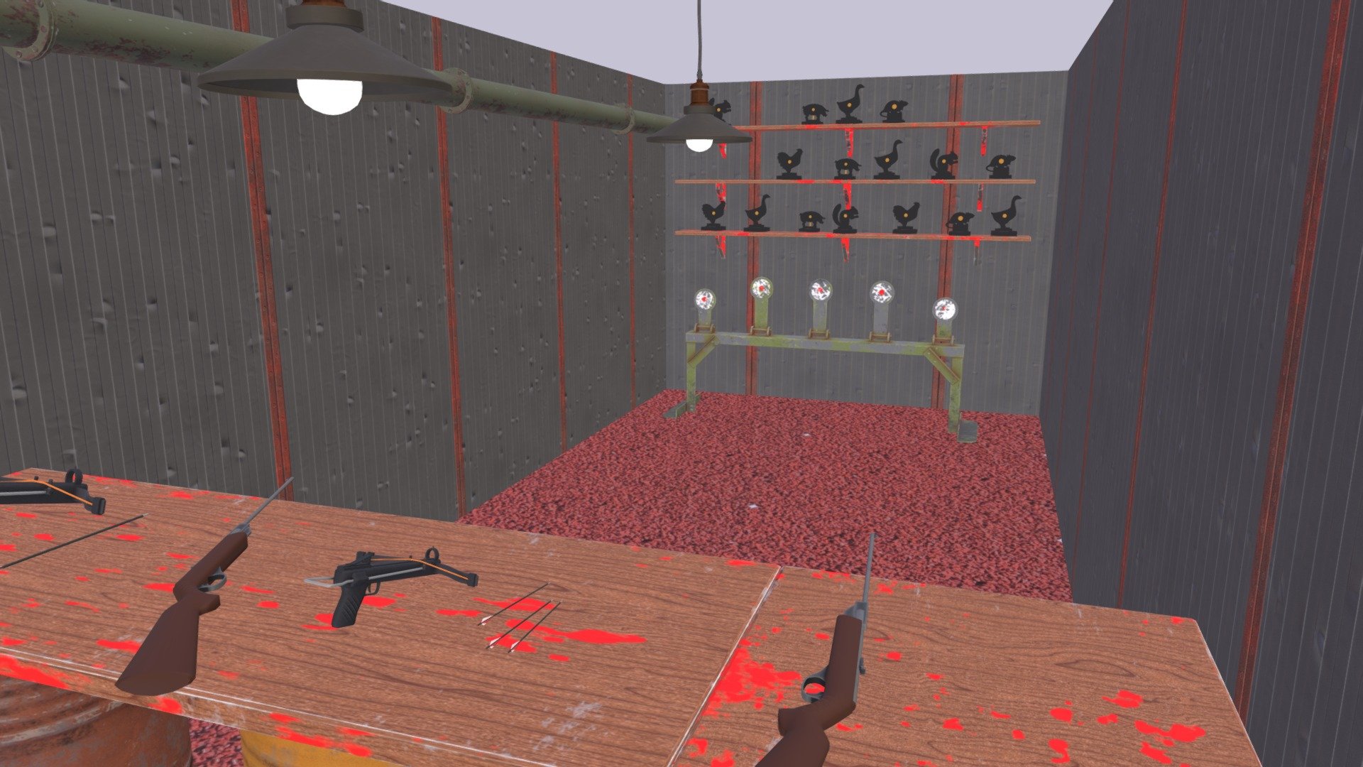 Shooting gallery - props for mini games - 3D model by Mixall (@Mixaills ...