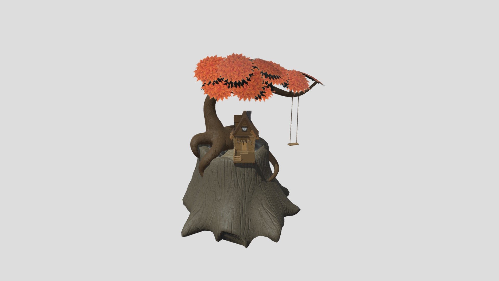 Stylized Tree House, Made by Jack de Weerd. - 3D model by jackoswago9 ...