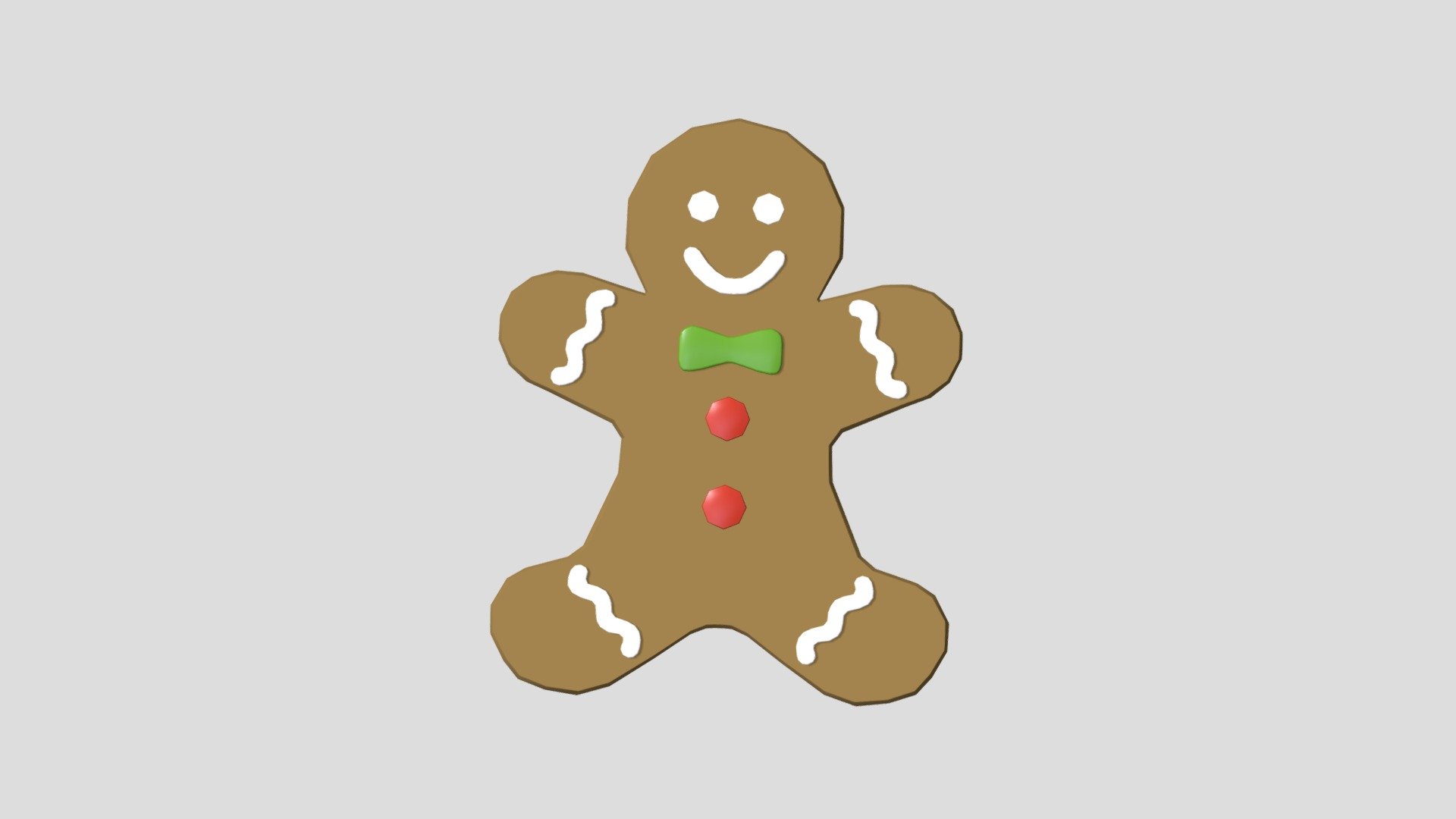 Gingerbread man - Buy Royalty Free 3D model by ApprenticeRaccoon ...