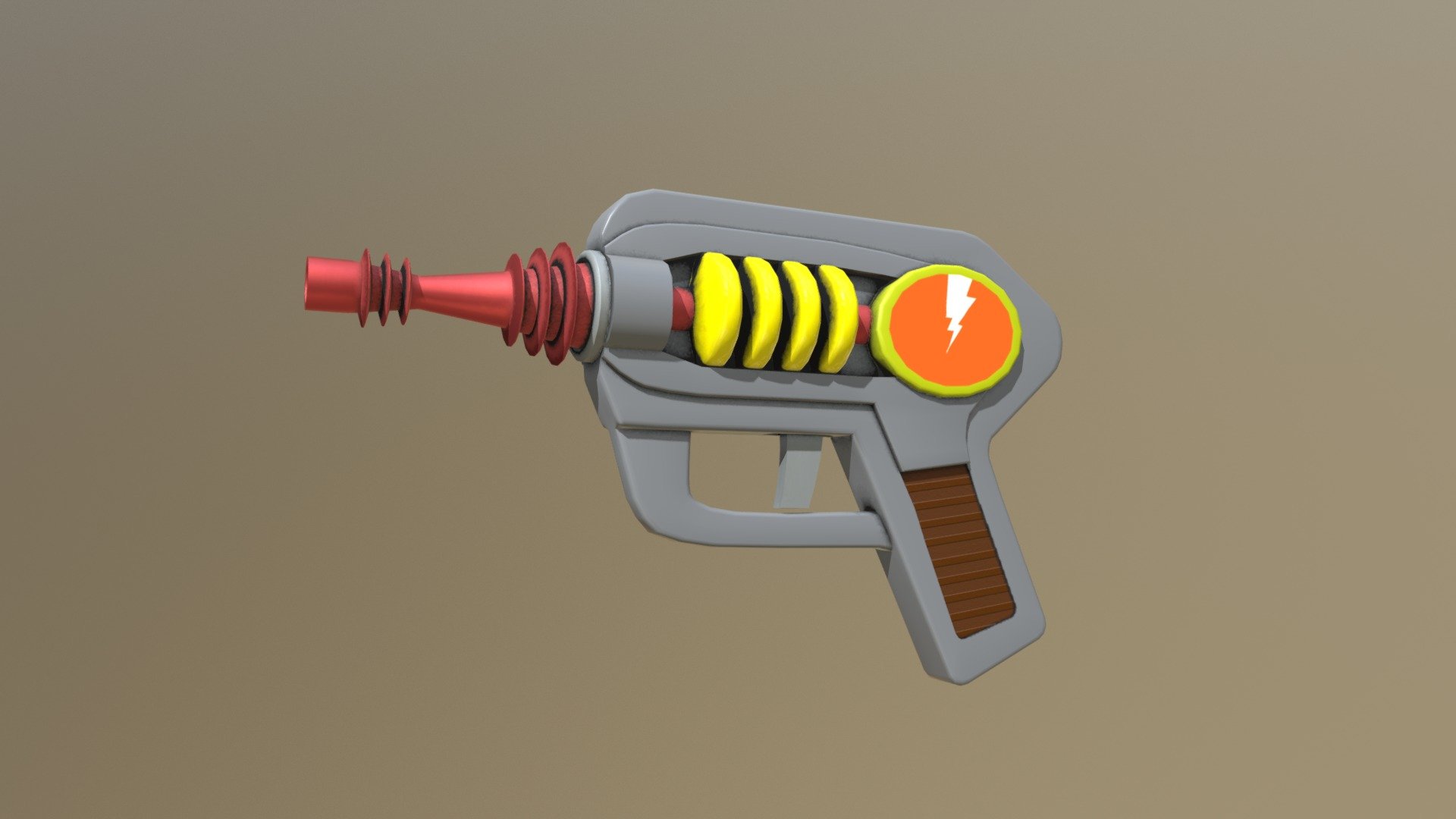 Vintage Space Gun 2 - 3D model by CasualKev [9f3b13e] - Sketchfab