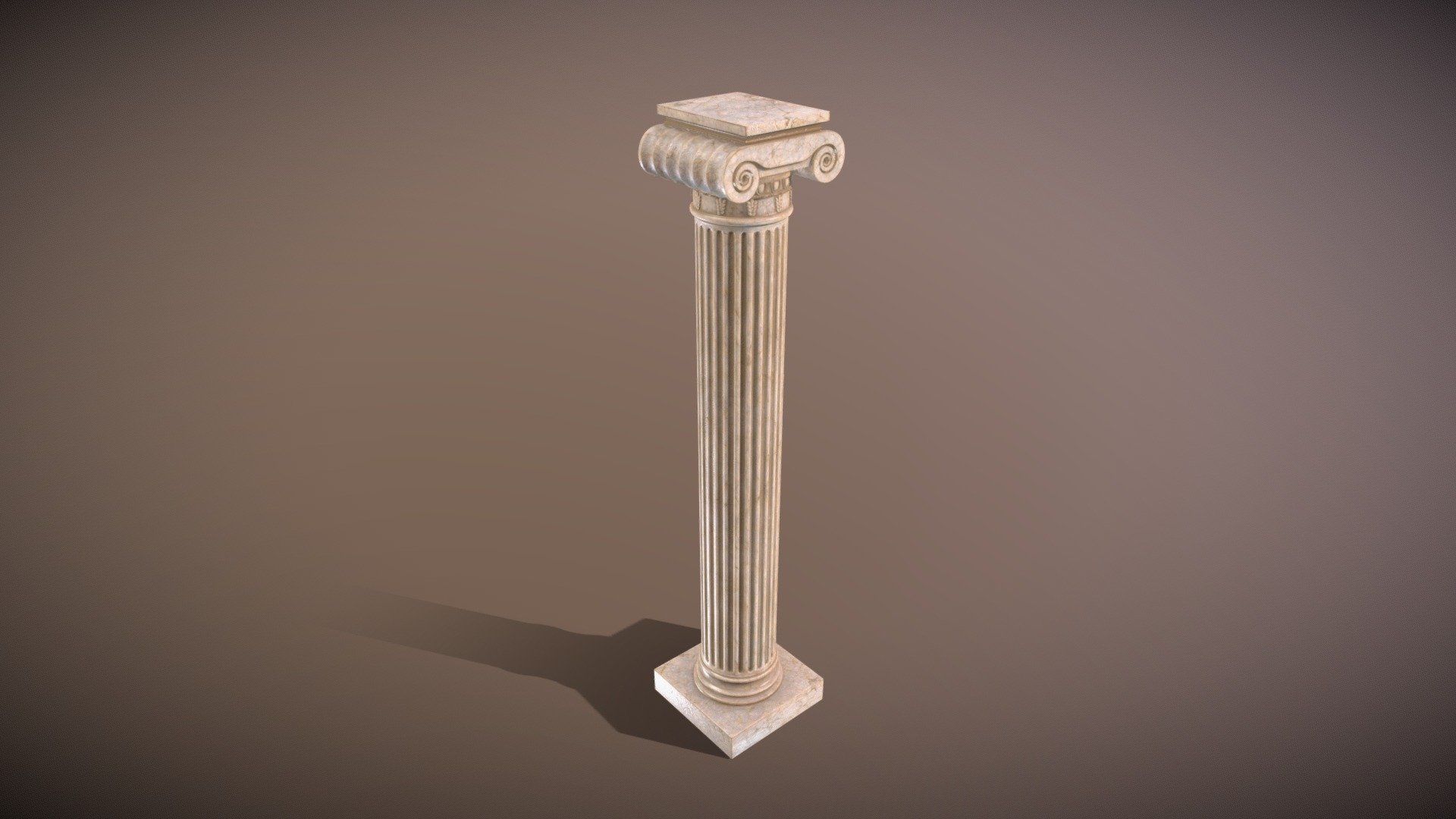 Ionic Column - 3D model by valentiv [9f3b8b1] - Sketchfab