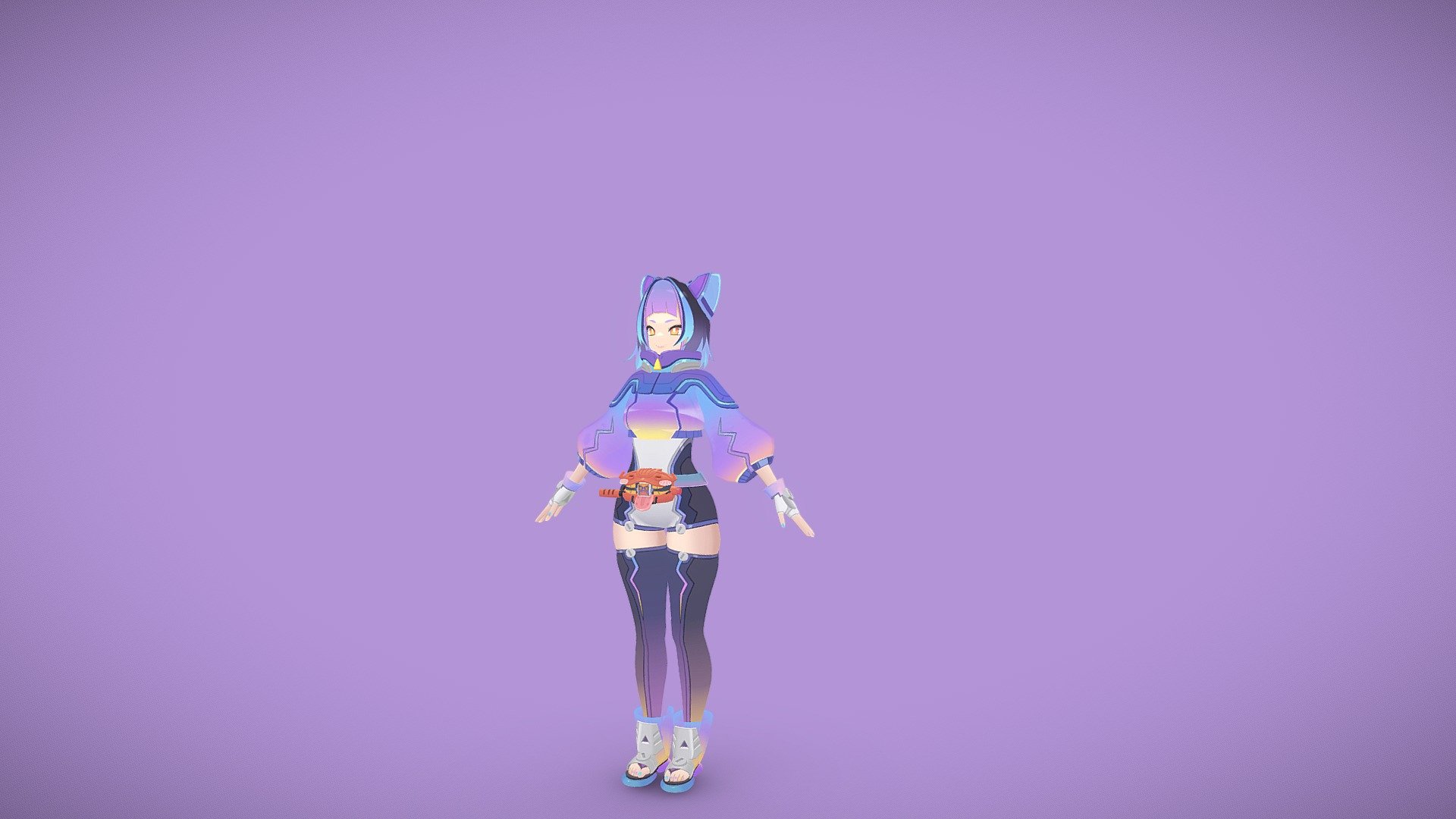 Kamen Rider Gavv (girl ver) - 3D model by 녹즙 (@kjkj08579) [9f3f126 ...