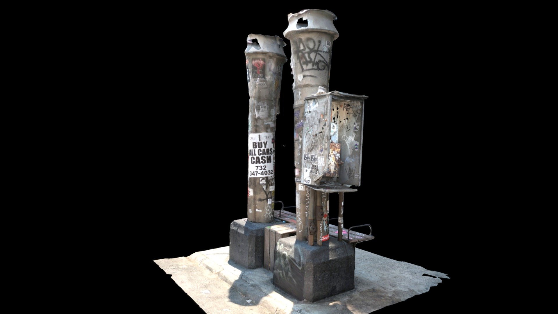 Free Download-Graffiti Towers 3DF Zephyr - Download Free 3D model by ...
