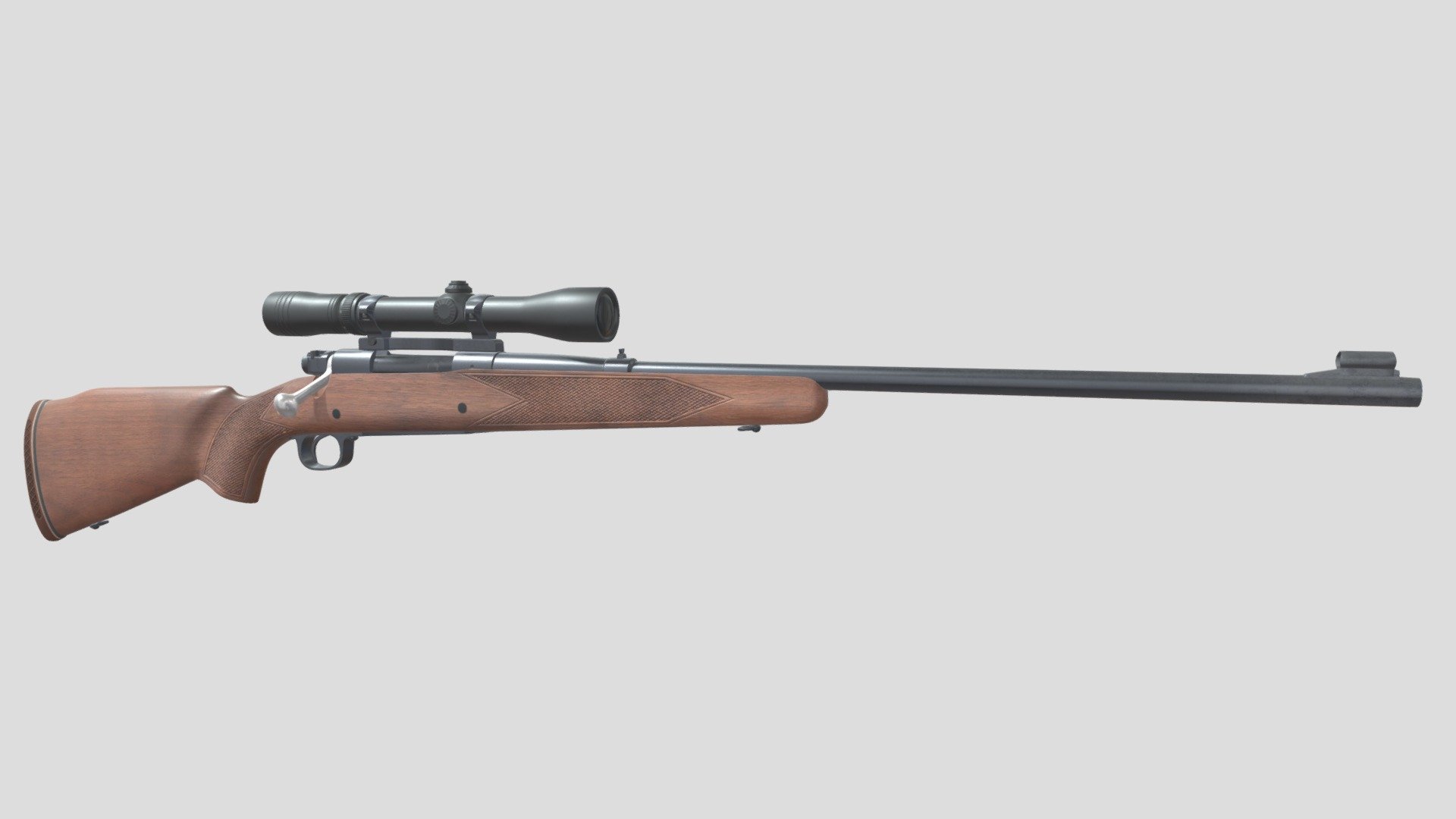 Hunting Rifle - 3D model by Aaron Kerwin (@AarKerwin) [9f40209] - Sketchfab