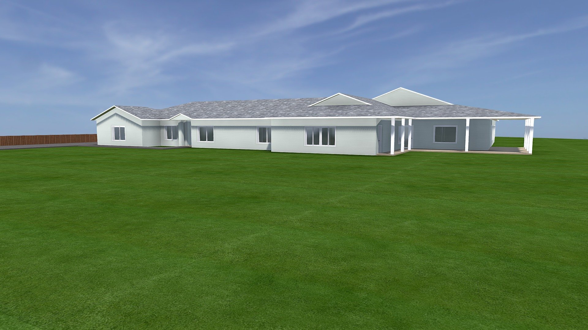 Exterior Swanson - 360 spin model of 3D house - 3D model by ...