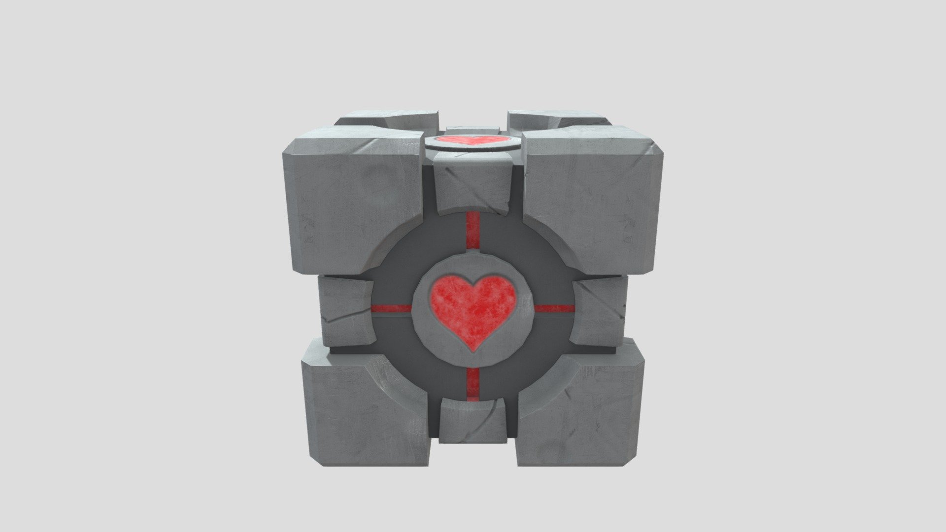 Companion Cube - 3D model by labigm [9f467a6] - Sketchfab
