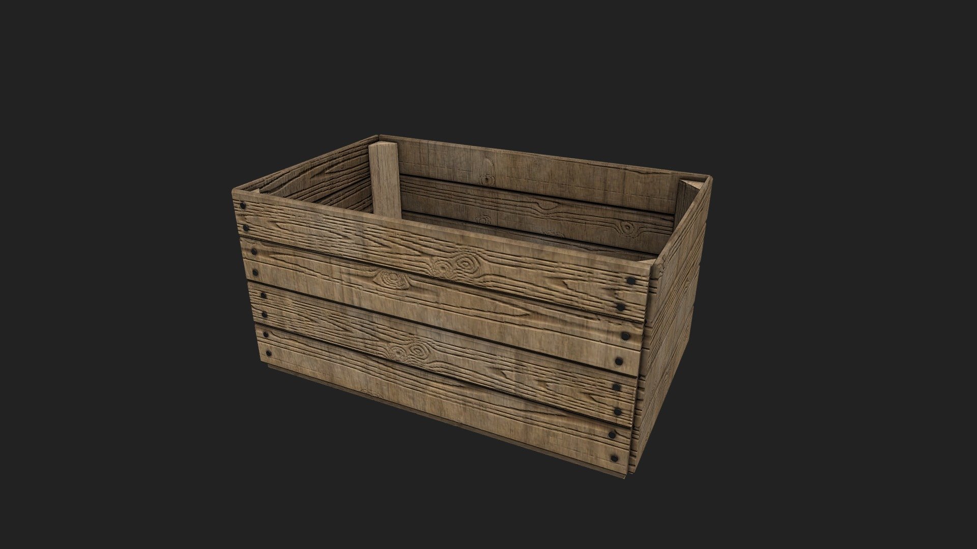 Wooden Crate - 3D model by Kiiba [9f46c0f] - Sketchfab